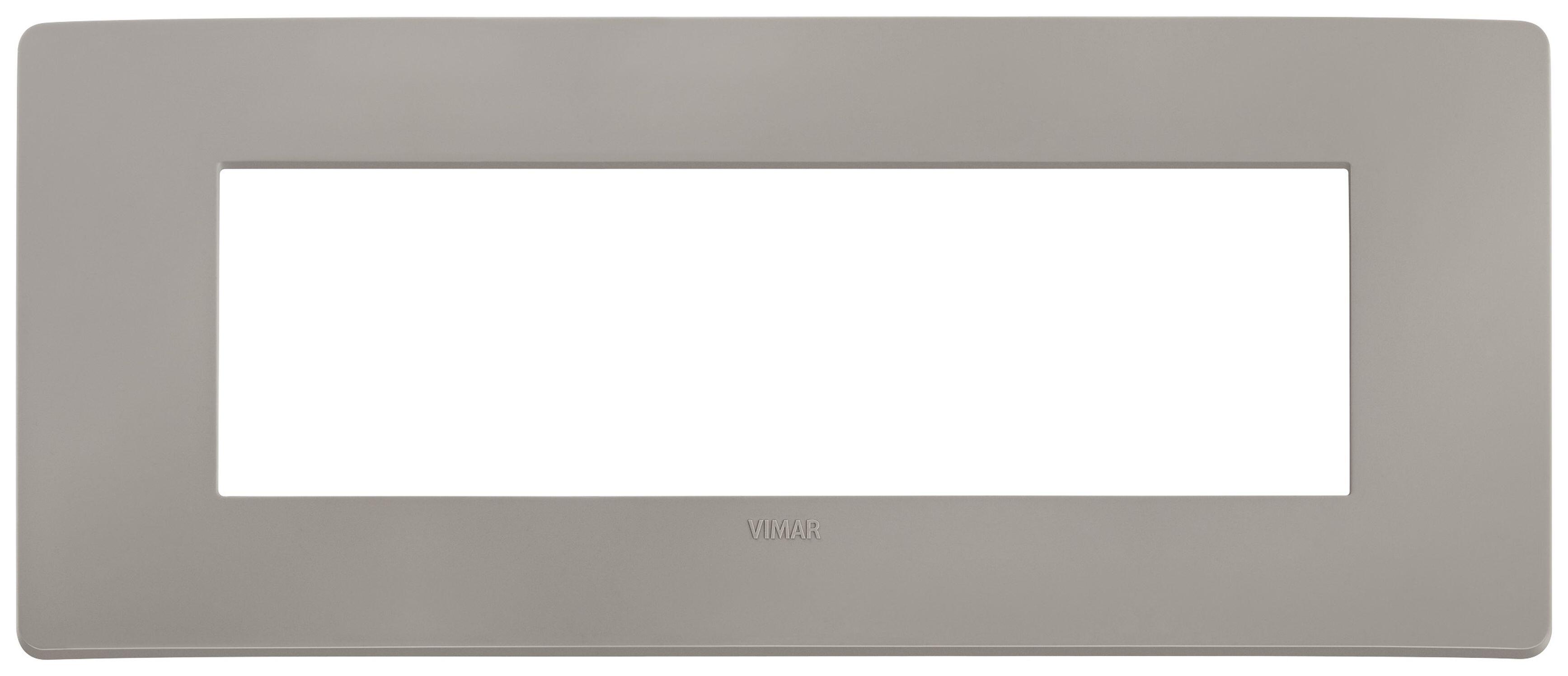 Placca 7 moduli serie PLANA UP VIMAR grigio cemento matt | Leroy Merlin