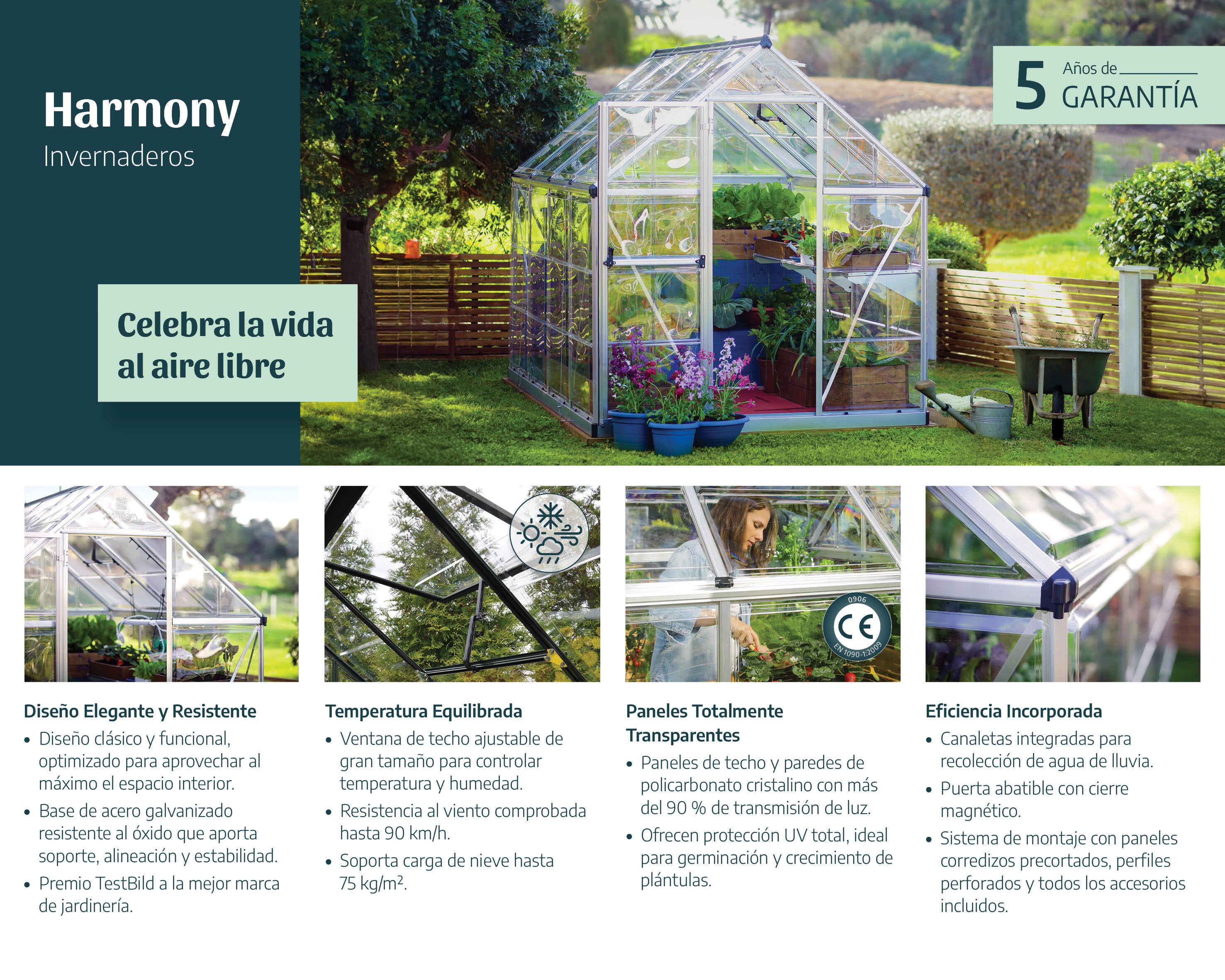 Invernadero Harmony 185x208x185 cm | Leroy Merlin