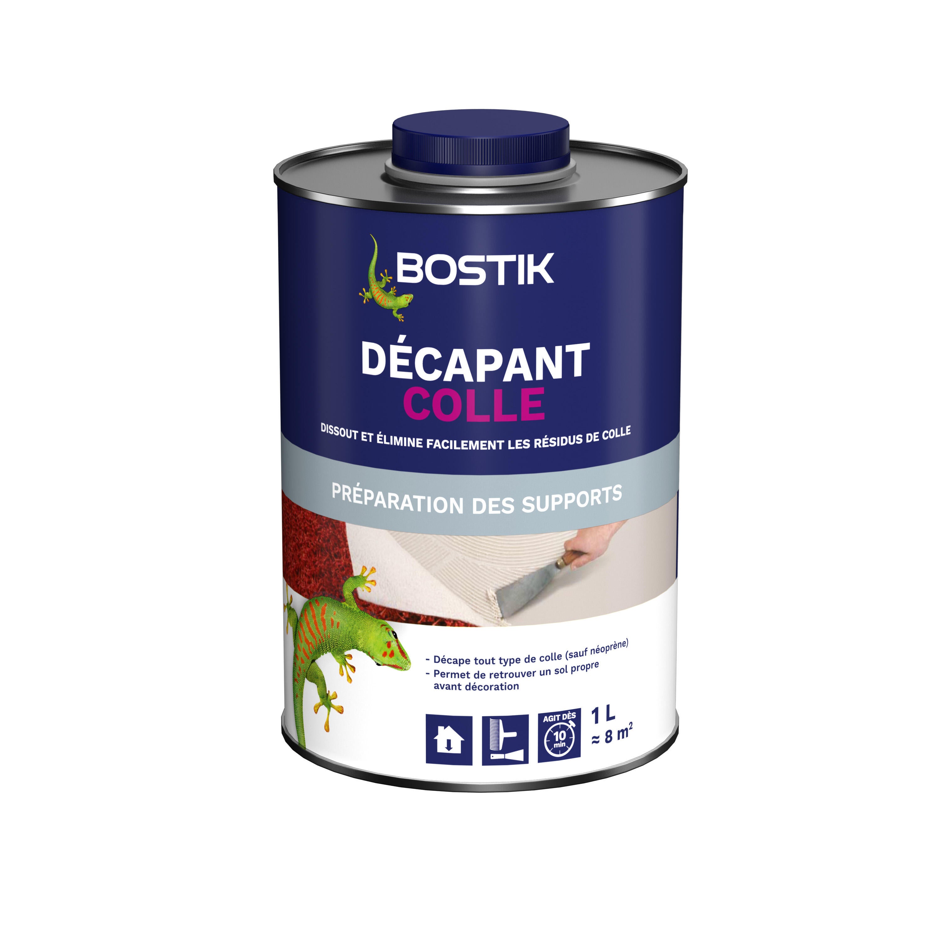 Décapant colle moquette et sol PVC, 1 l BOSTIK | Leroy Merlin