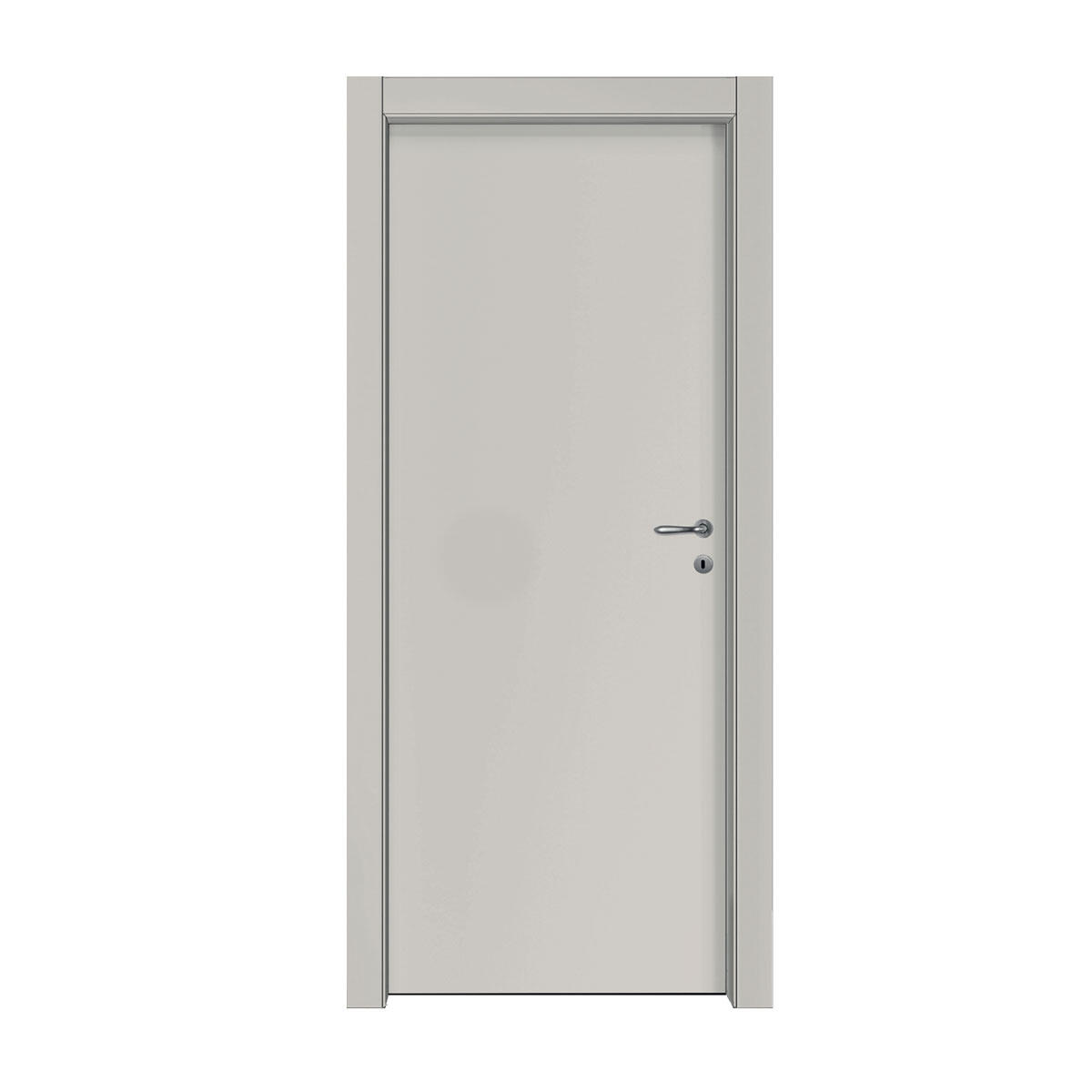 Porta interna a battente Idra in legno colore grigio, L 80 x H 210 cm ...