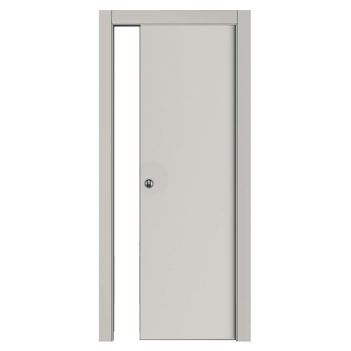 Porta interna scorrevole Idra in legno colore grigio, L 70 x H 210 cm ...