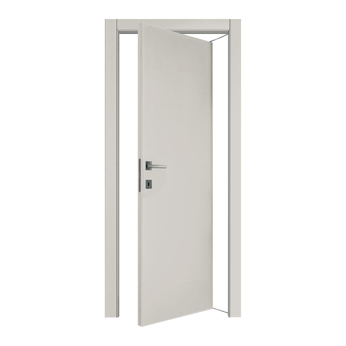 Porta interna rototraslante Idra in legno colore grigio, L 90 x H 210 ...