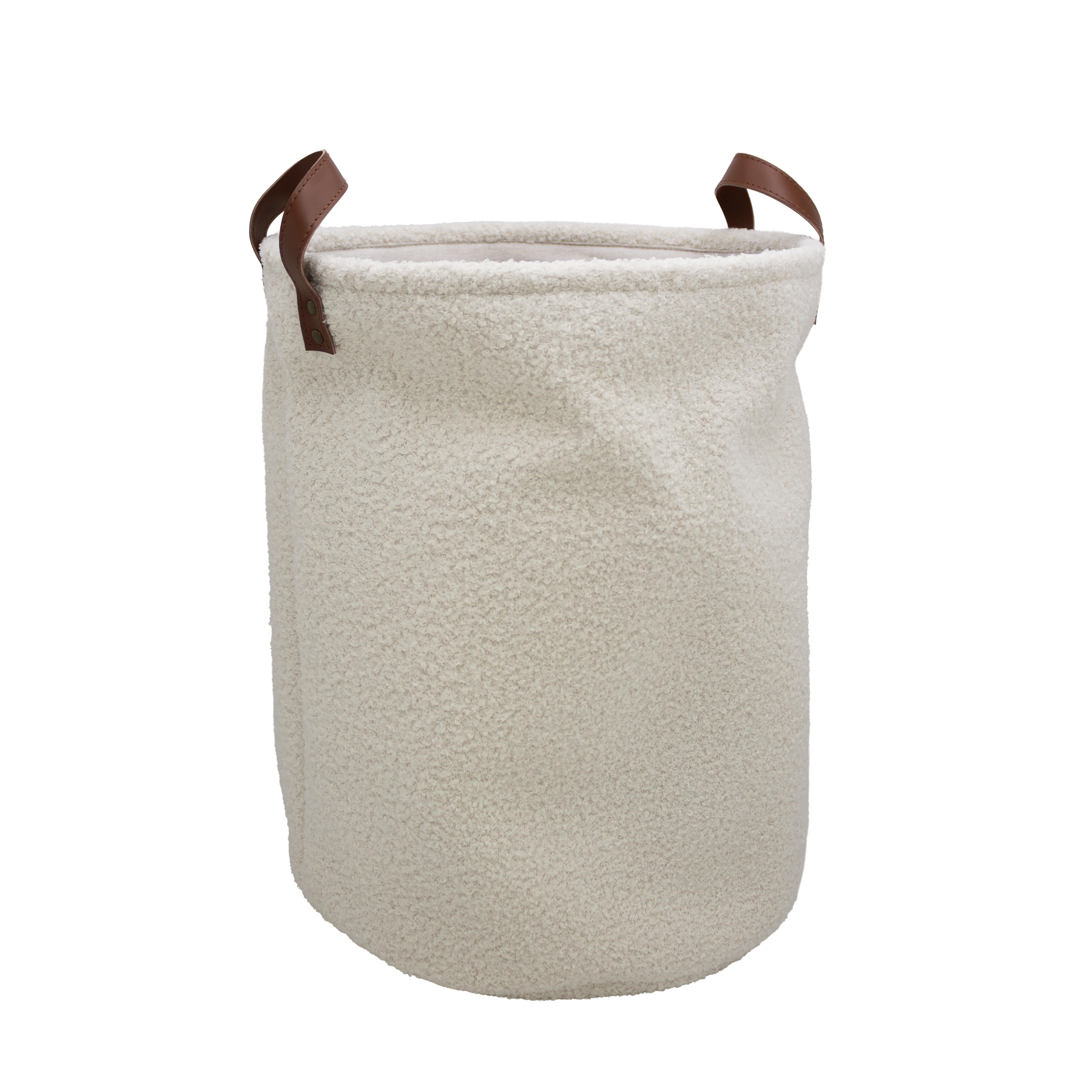 Panier BOX & BEYOND Bouclette rond Teddy H.45 x l.35 cm x P.35 cm ...