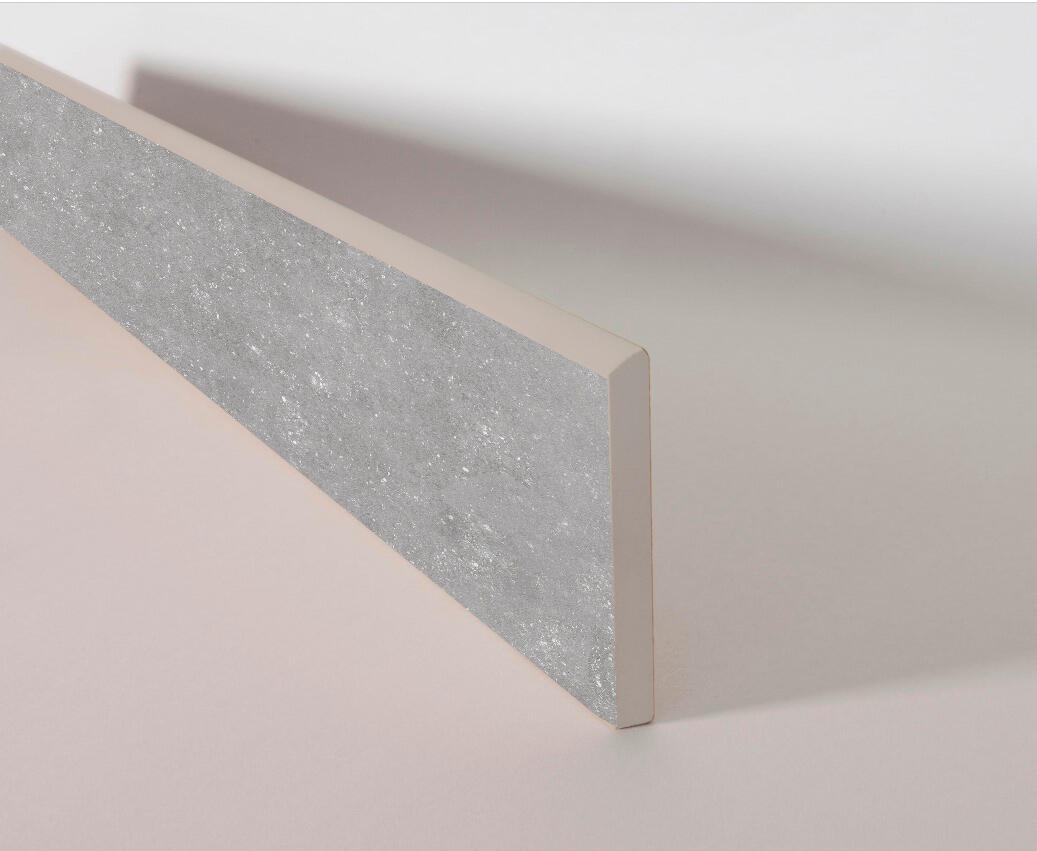 Pack de 10 Rodapiés porcelánico B-STONE 60x8 cm piedra gris SALONI ...