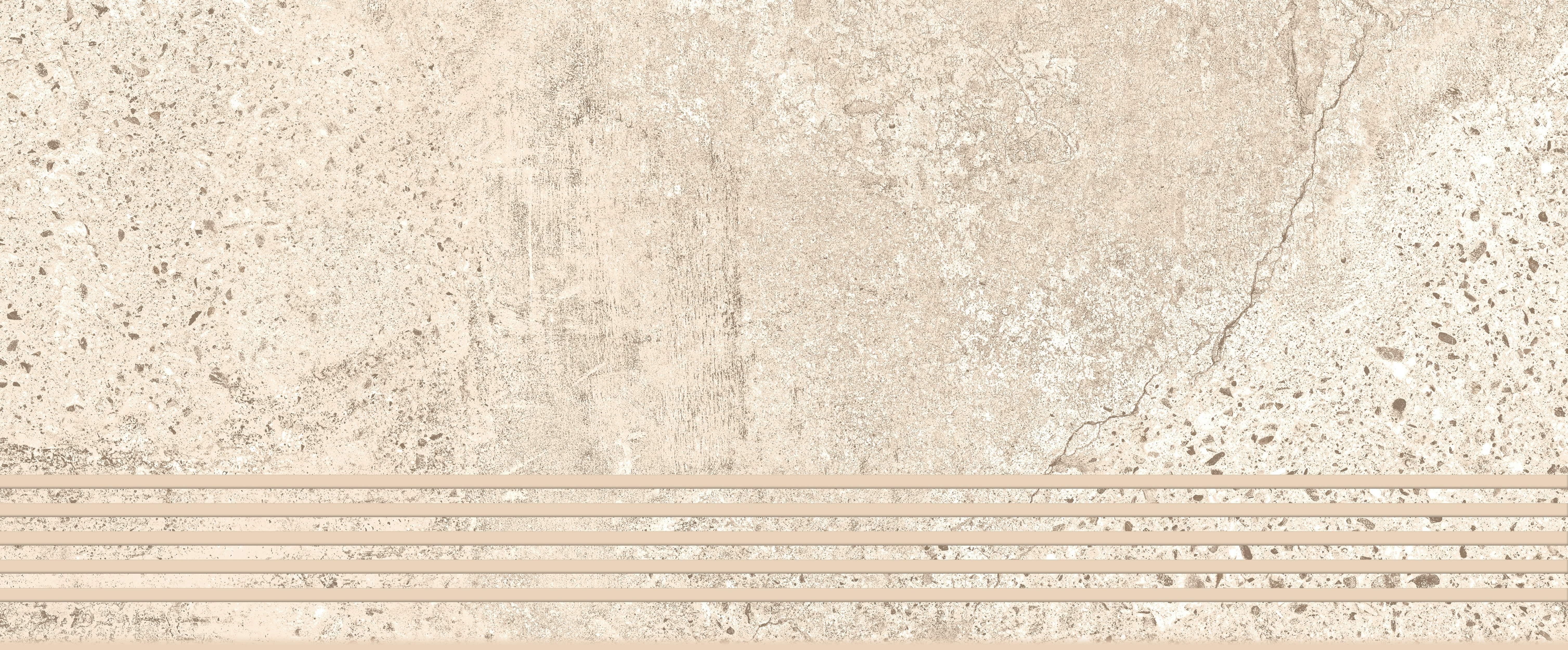 Stopnica Moonrow Beige rektyfikowana 29.8x119.8 Cersanit - Leroy Merlin