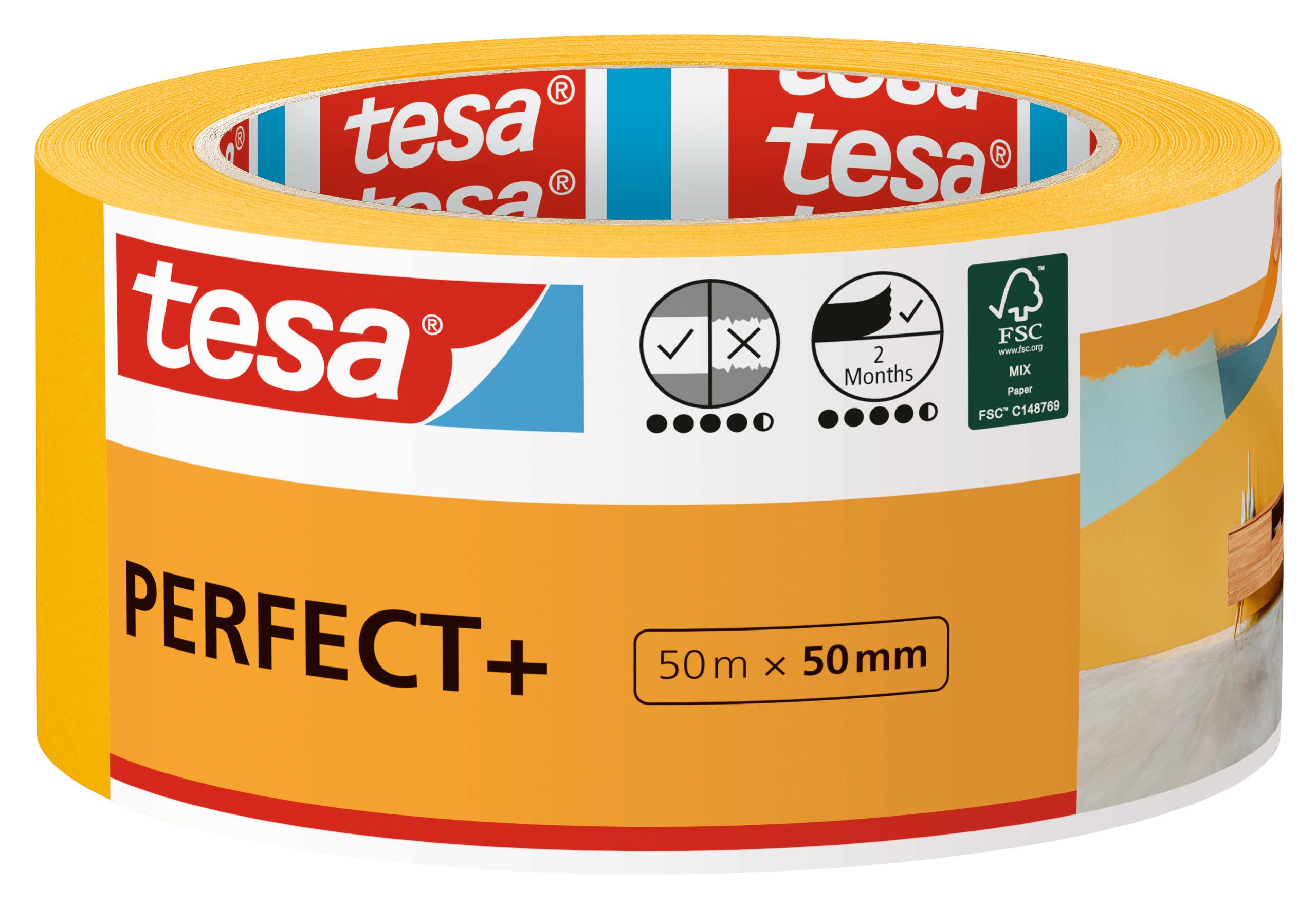 Ruban de masquage TESA perfect+ l.50 mm x L.50 m surfaces lisses ...