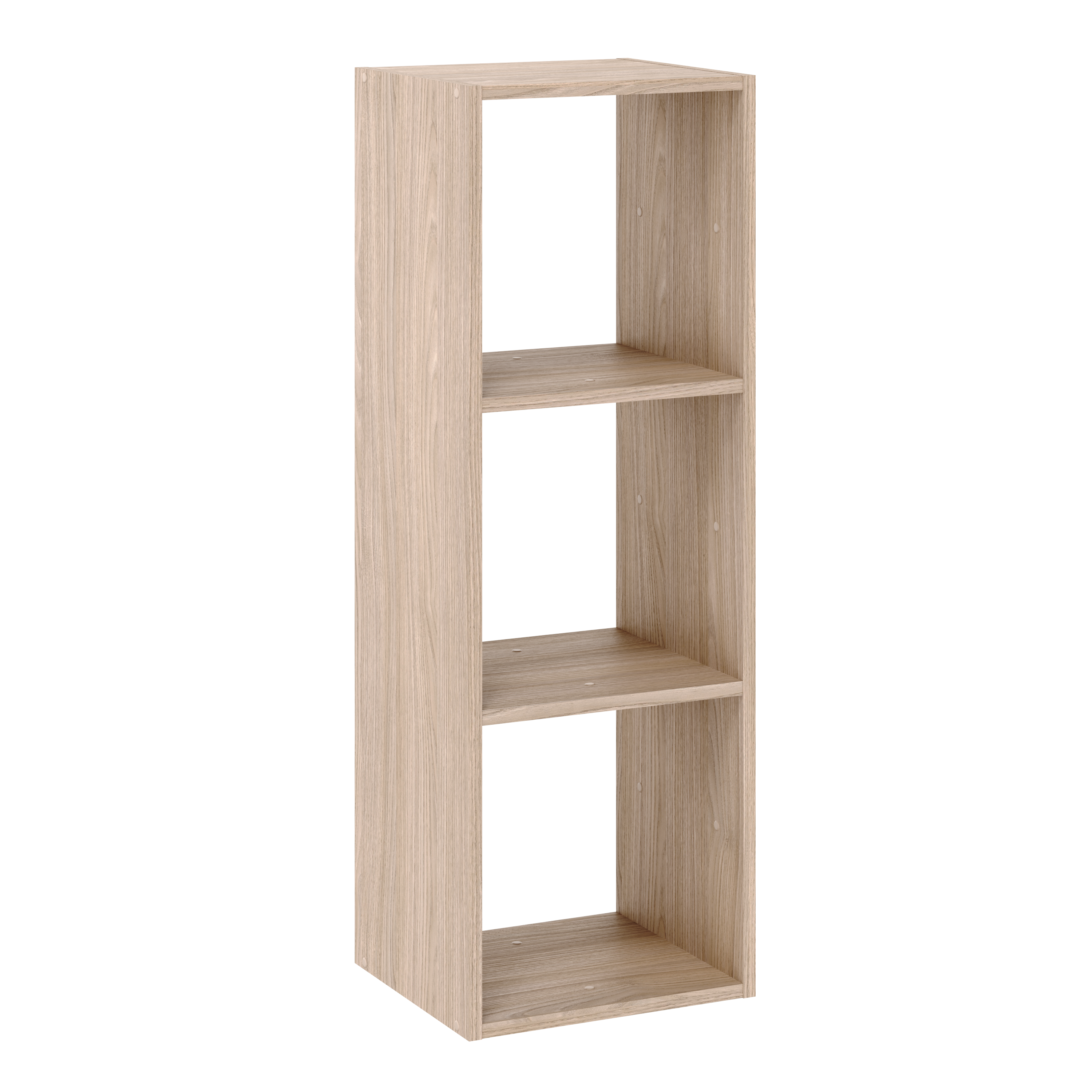 Cube de rangement SPACEO Kub effet chêne 3X1 cases H.104.9 x l.36.0 x P ...