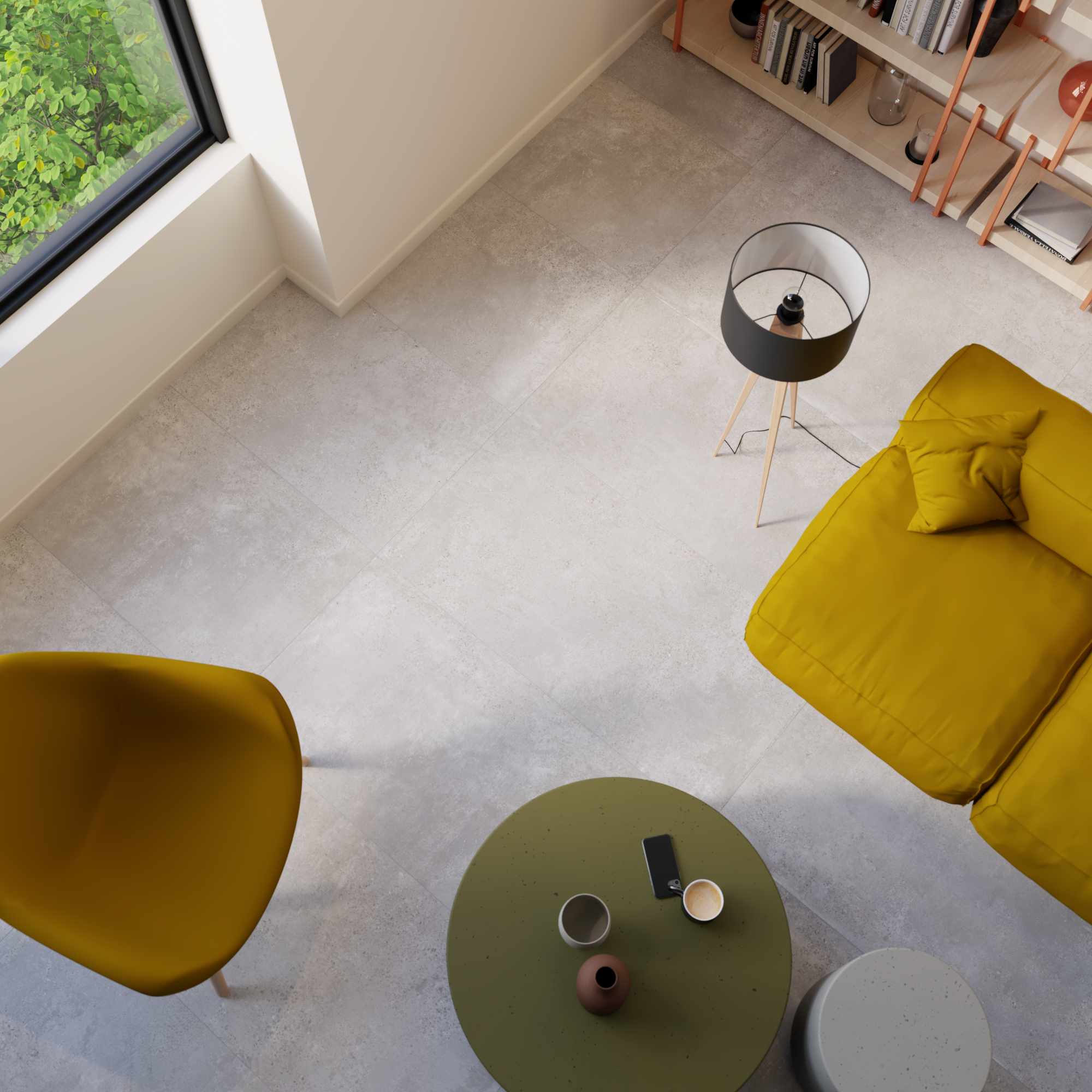 Carrelage sol intérieur/mur intérieur effet béton gris Nova l.60x L ...