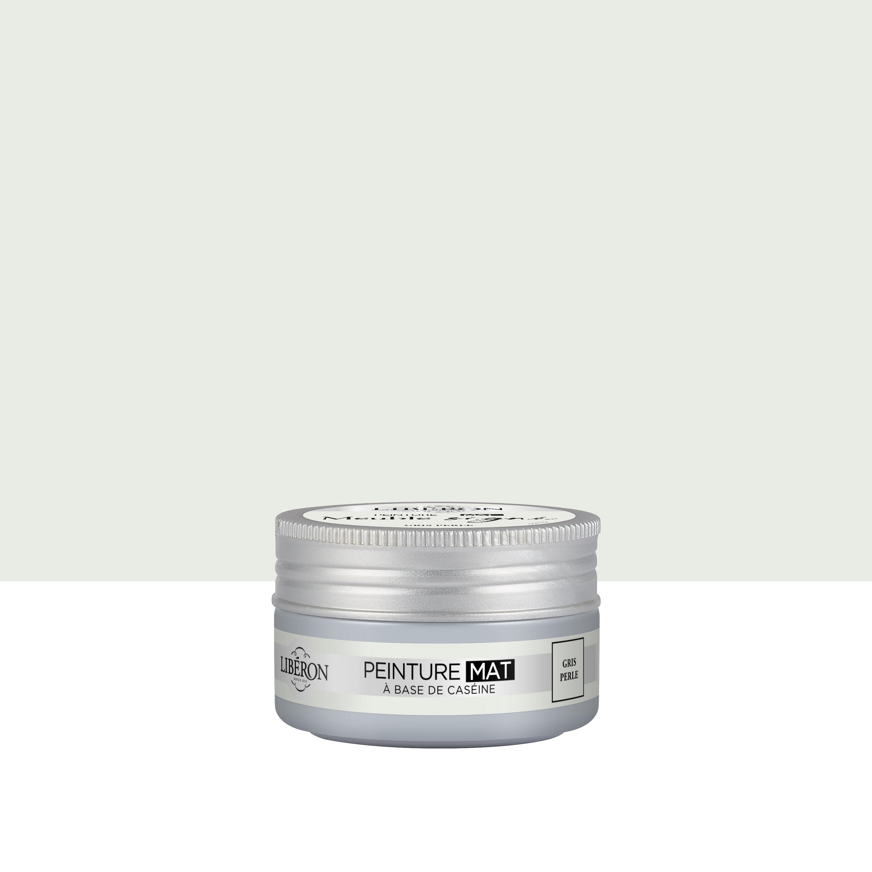 Peinture pour meuble Et objet caséine, meuble signé LIBÉRON gris perle ...