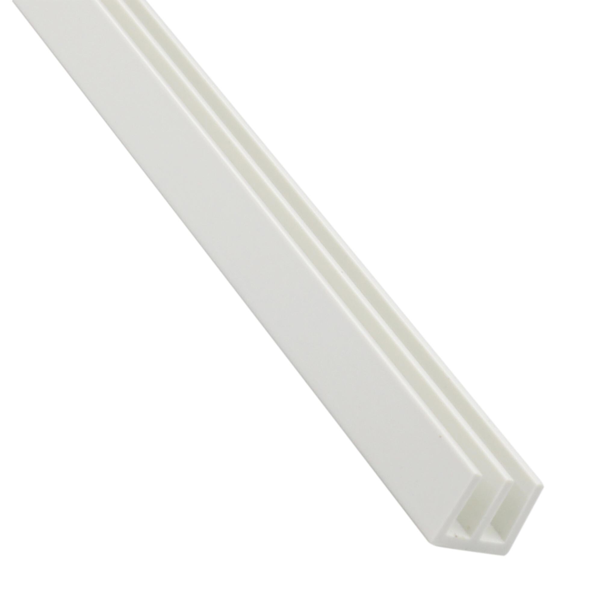 U double pvc blanc lisse, L.1000 mm | Leroy Merlin