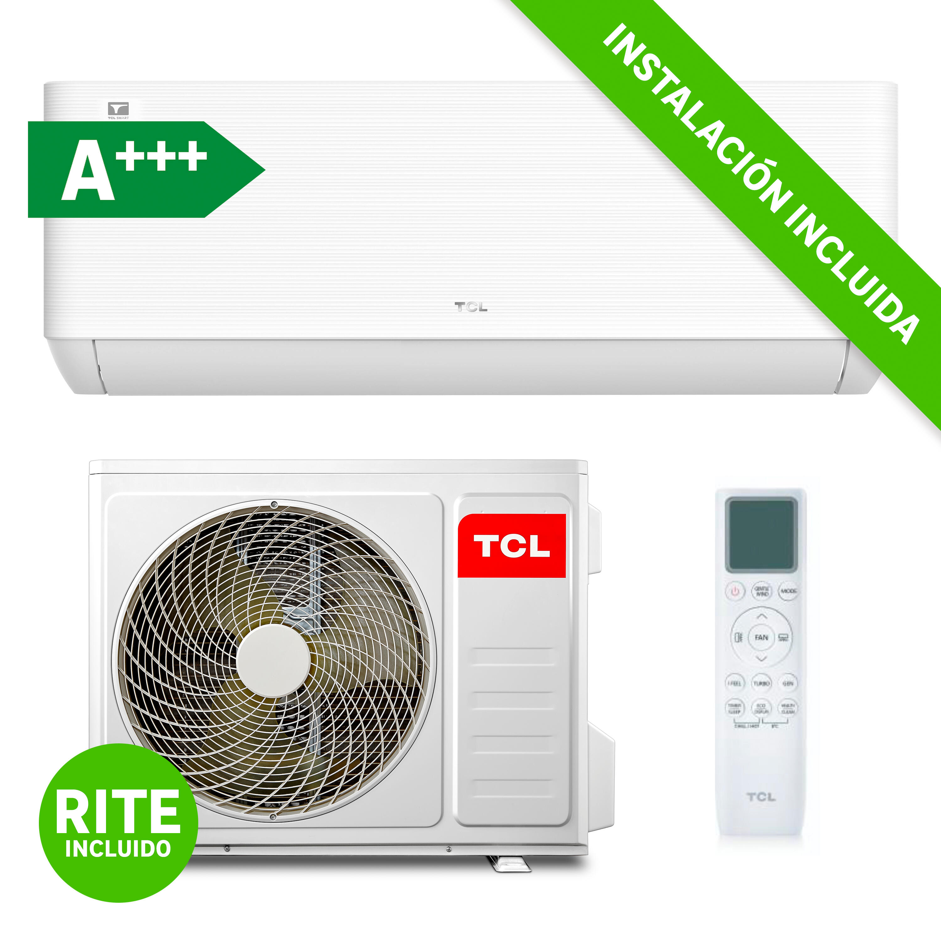 Aire acondicionado split 1x1 TCL S24P8S0 A+++ 6000fg Wi-Fi Instalación ...