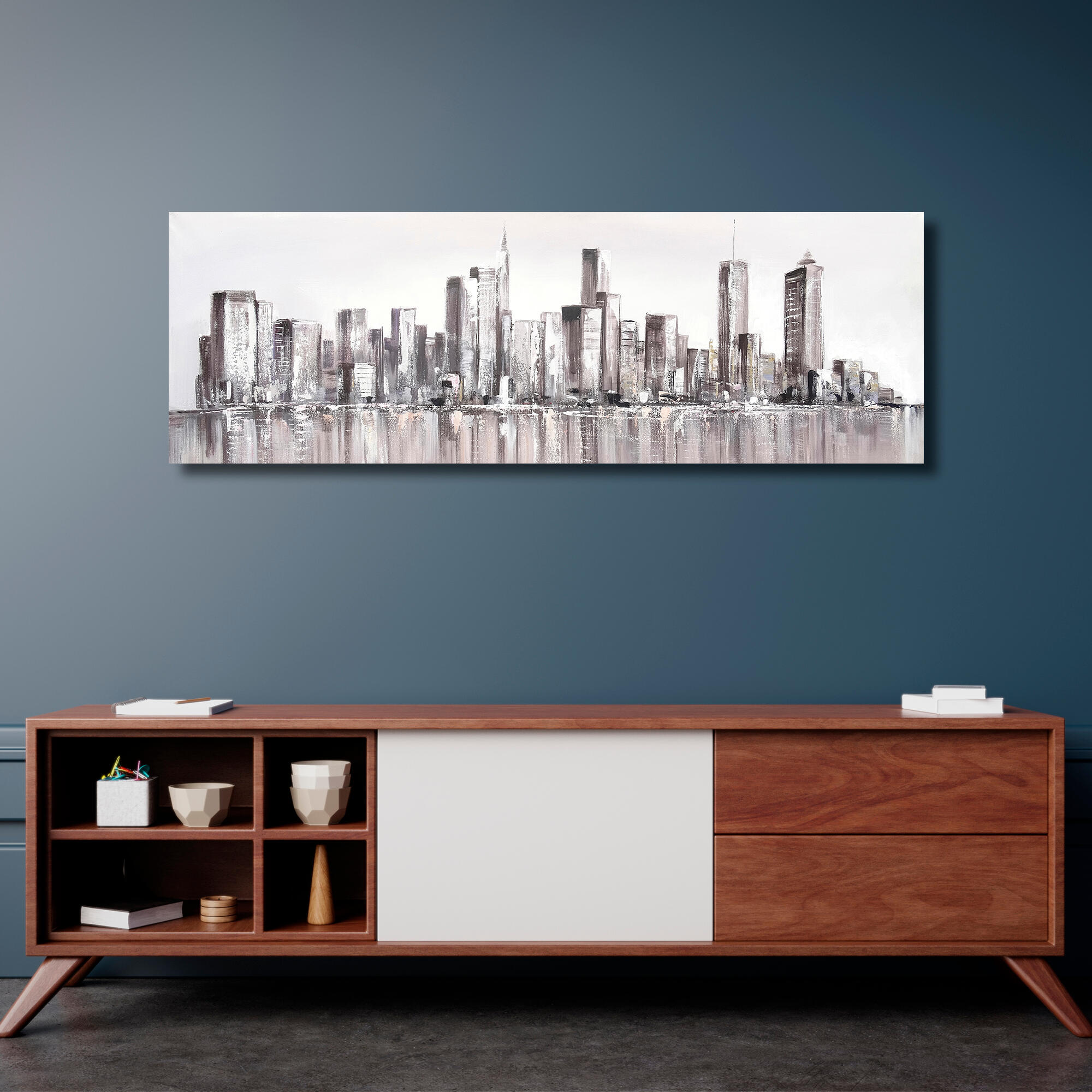 Pintura impresa sin marco Edificios 50x150cm | Leroy Merlin
