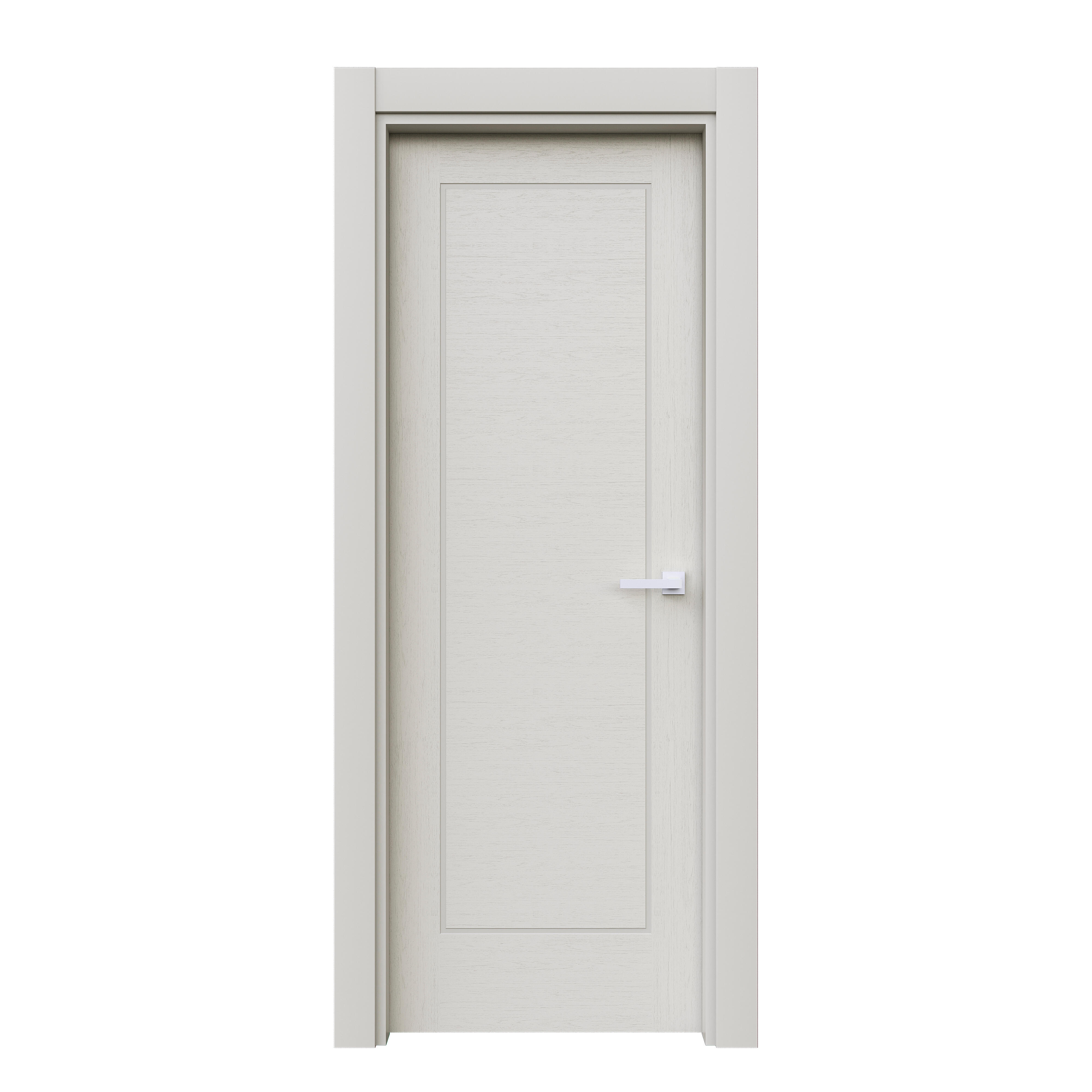 Puerta de interior abatible ciega estructura maciza acabado lacado ...