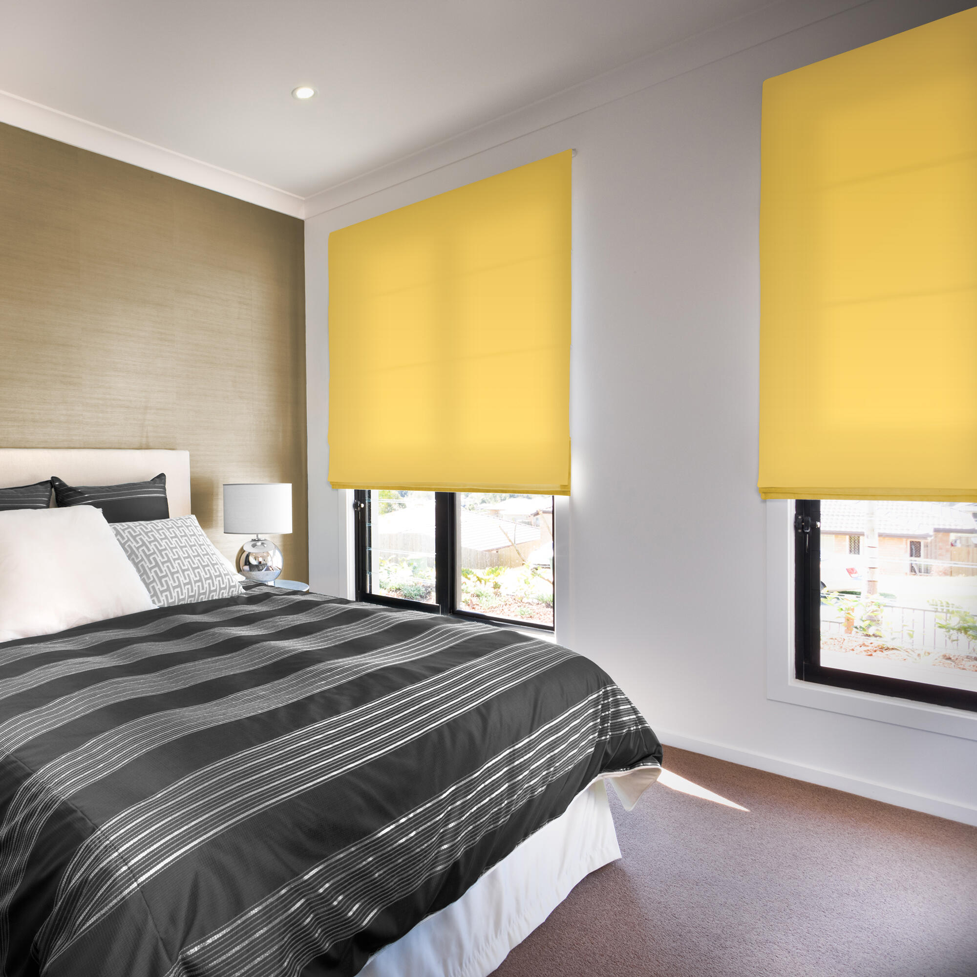 Estor plegable Básico 75x250 cm en color crema | Leroy Merlin