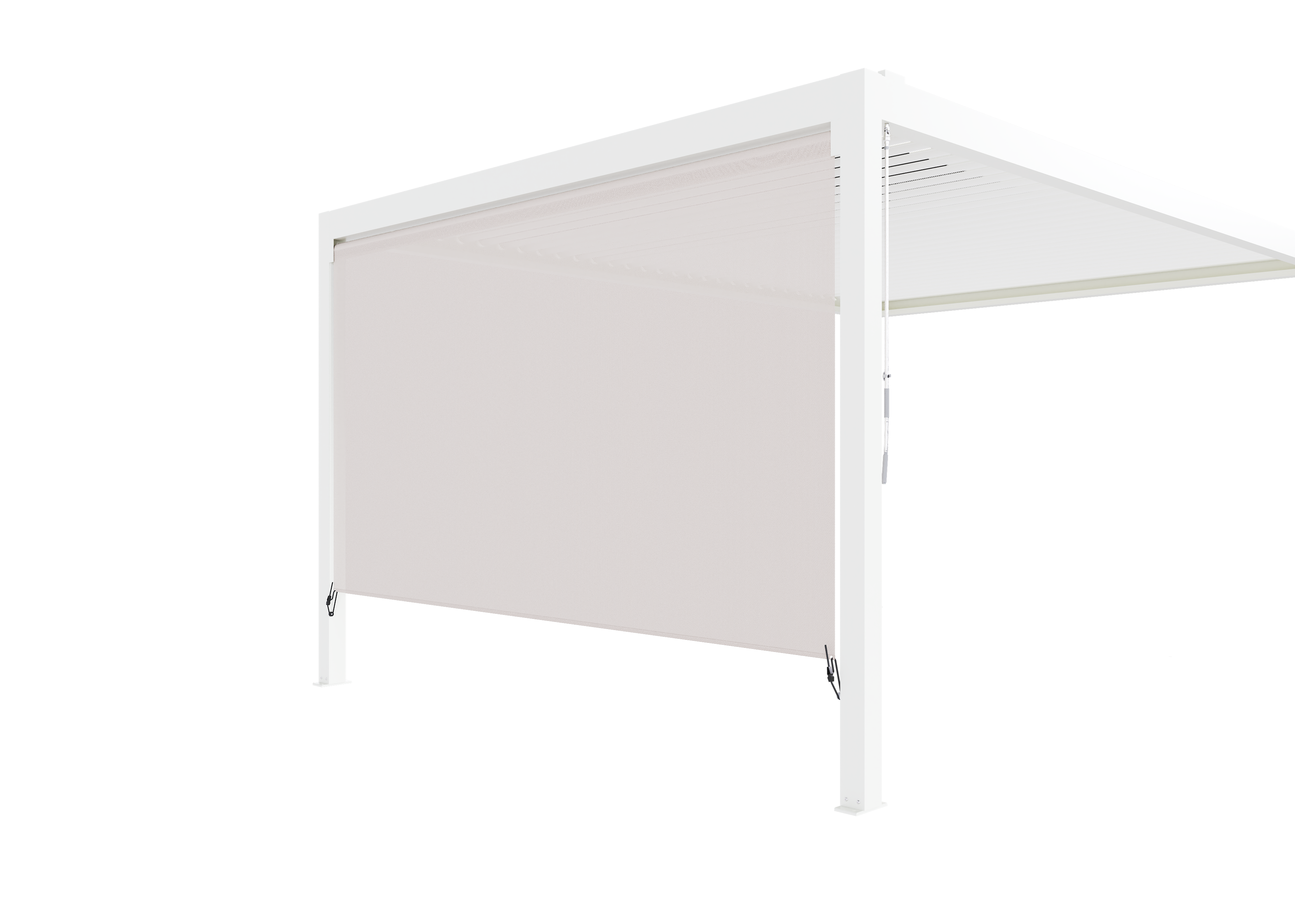 Toldo pérgola Caleta de PVC blanco 10x330cm | Leroy Merlin