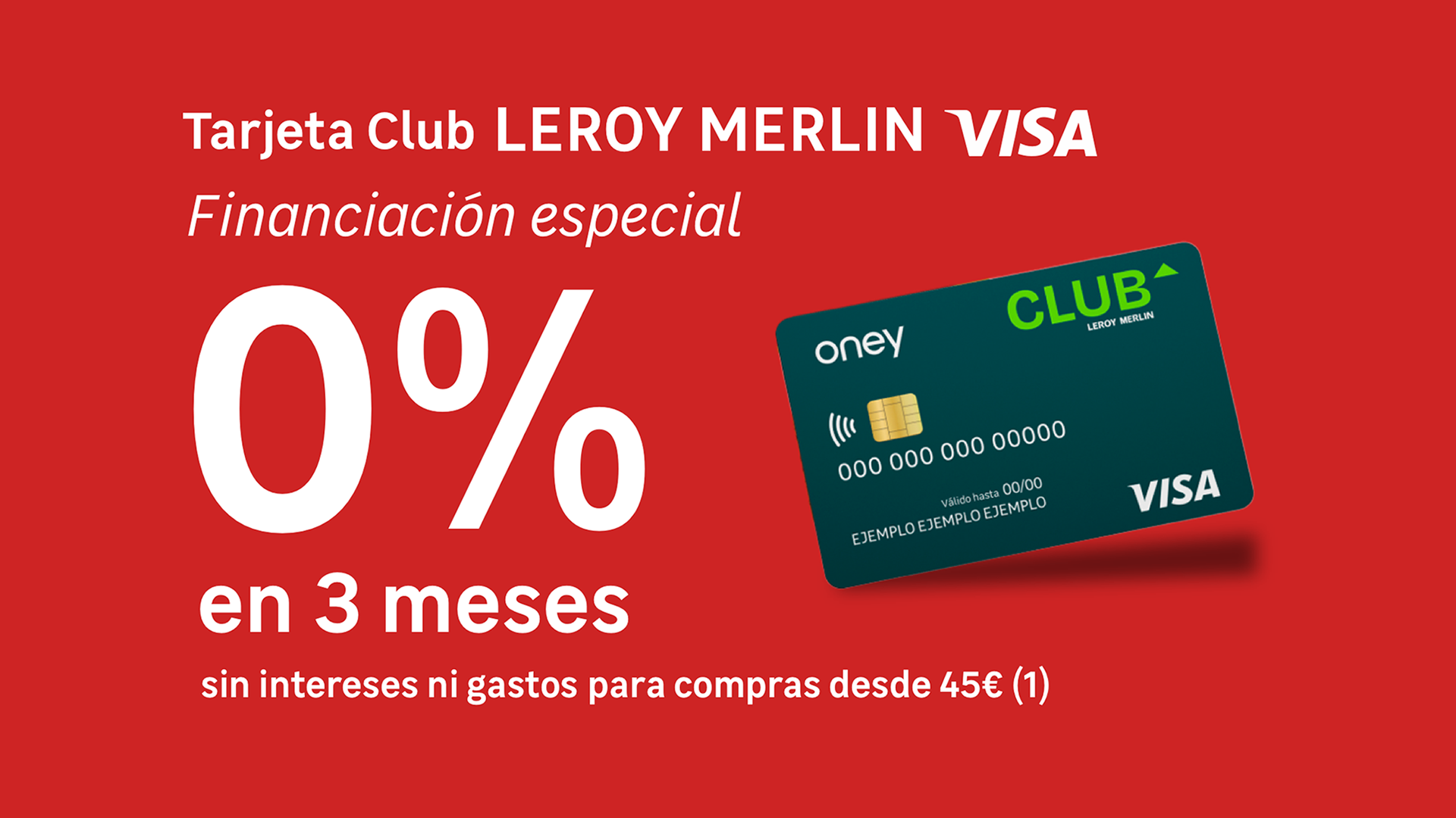Tarjeta de pago Club Leroy Merlin VISA | Leroy Merlin