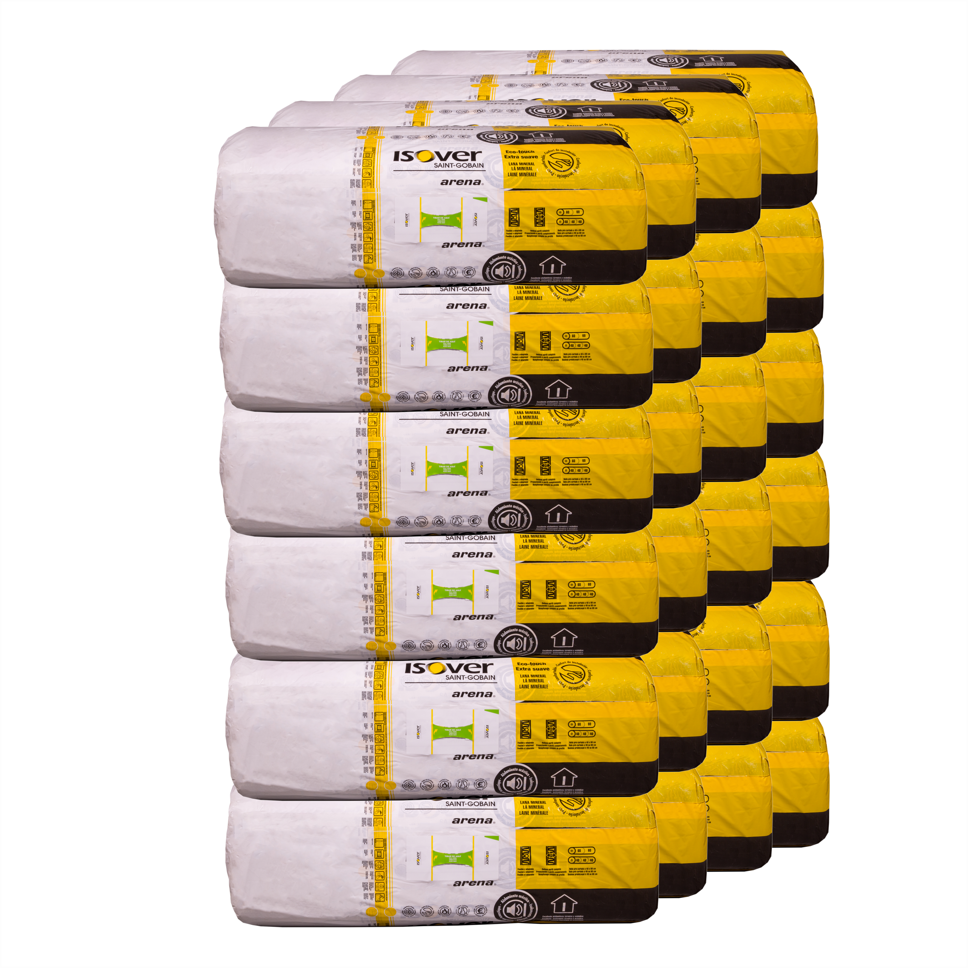 Pallet 24 paquetes (272,16m2) panel fibra de vidrio ISOVER ARENA APTA ...