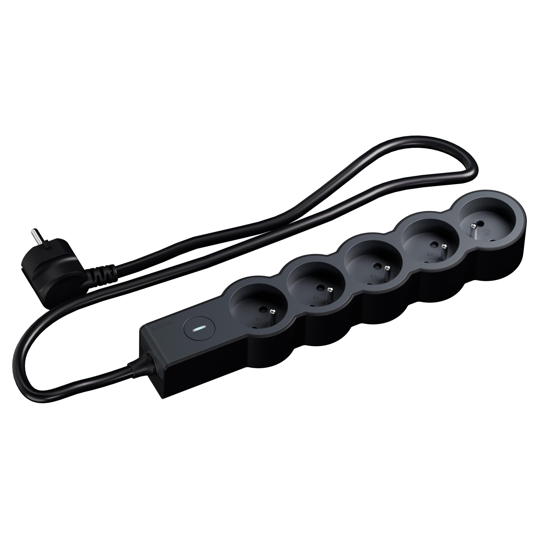 Multiprise 5 prises avec interrupteur, 1.5 m noir LEGRAND | Leroy Merlin