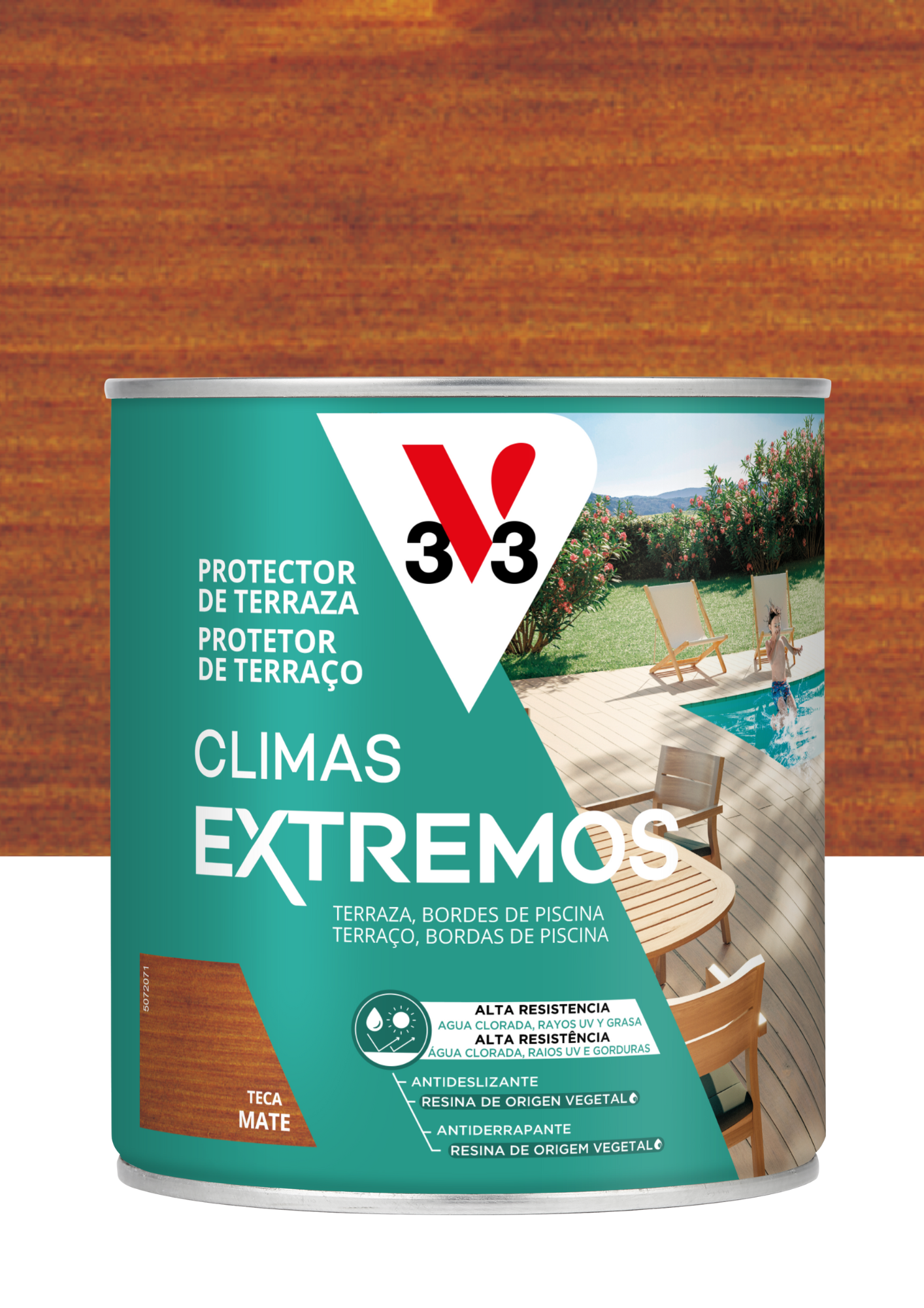 Protector para tarimas y terrazas de madera exterior color teca para ...