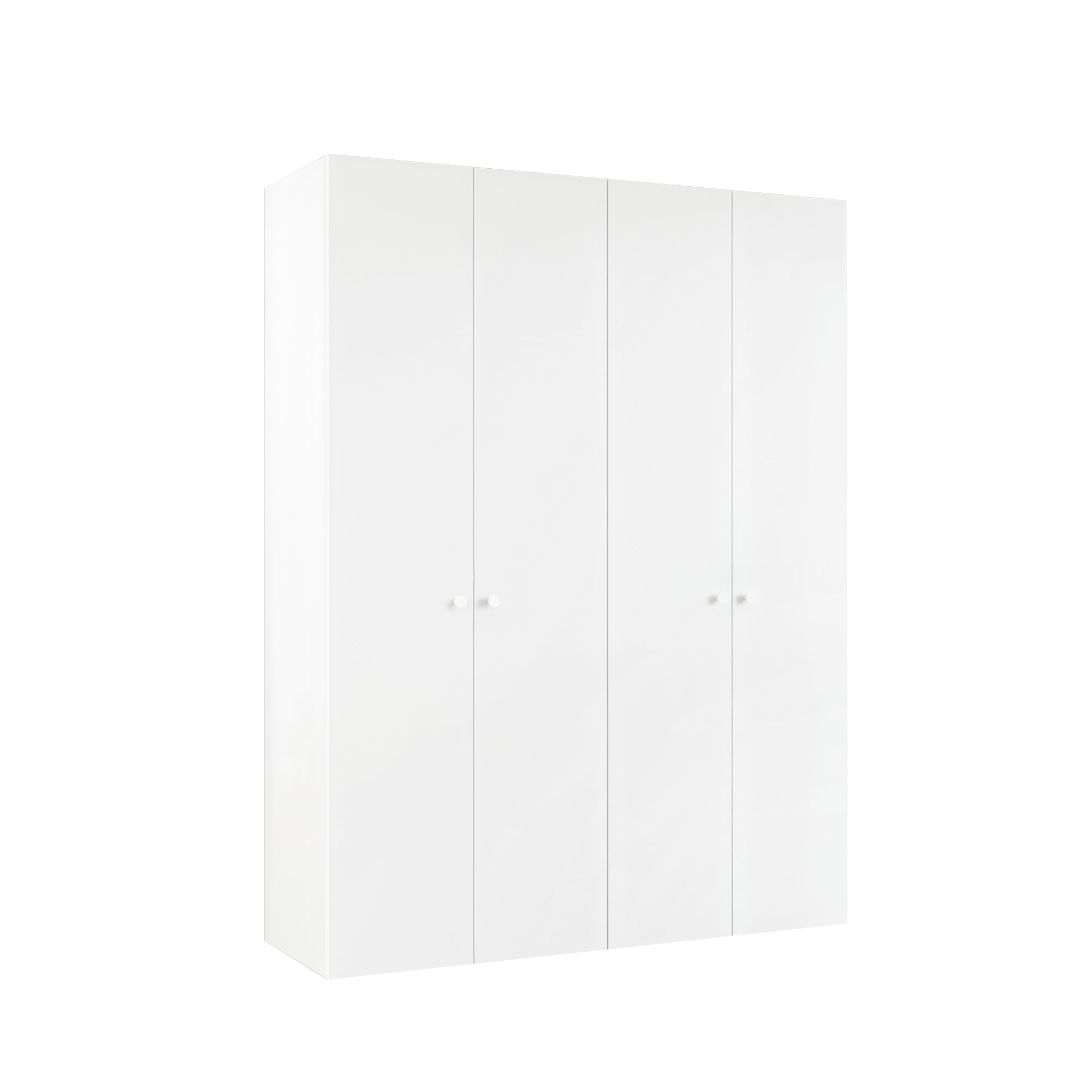 Armario 4 puertas abatibles Riga blanco SPACEO Evo'M blanco 160 x 230,4 ...