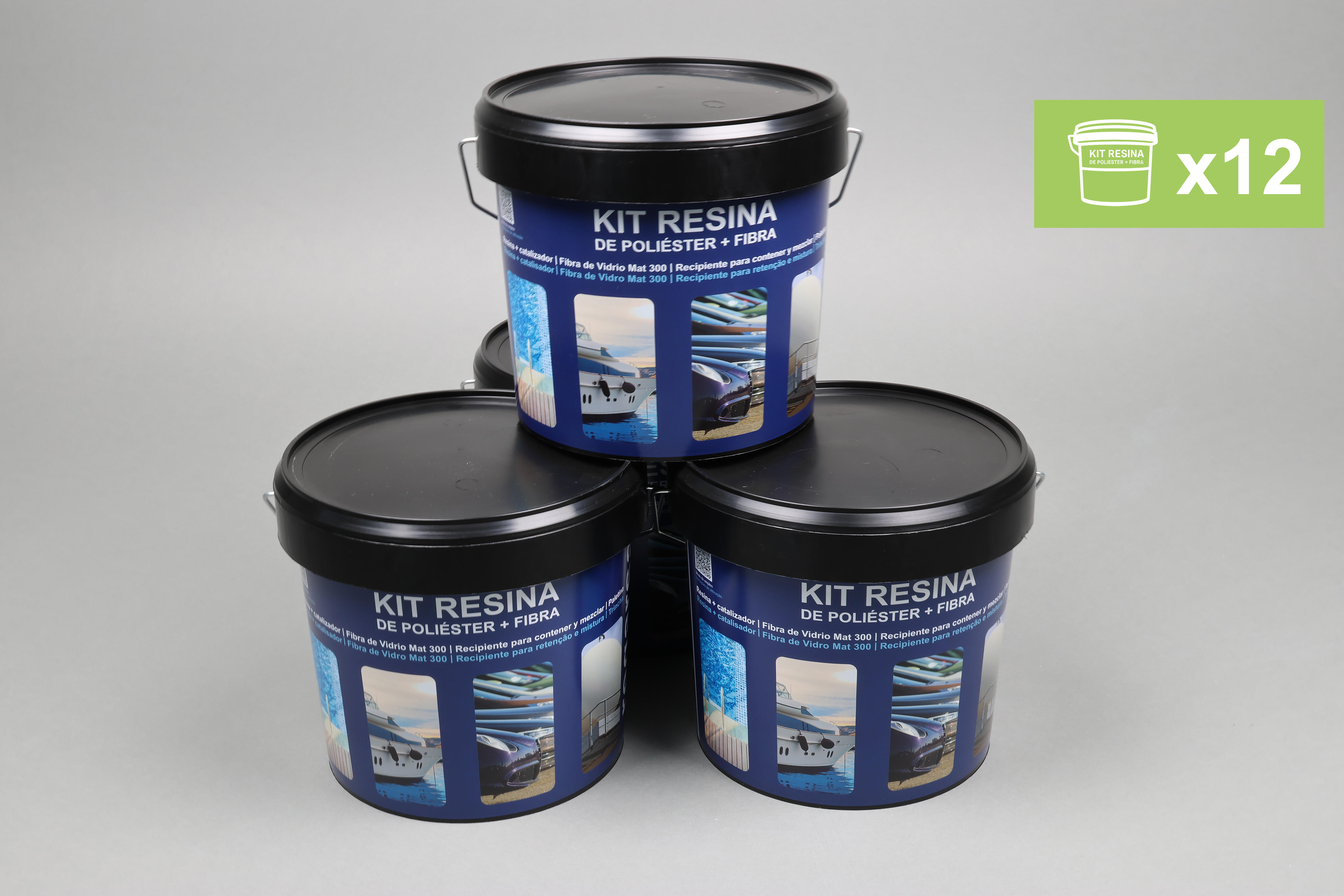 12 uds de kit poliéster de reparación | Leroy Merlin