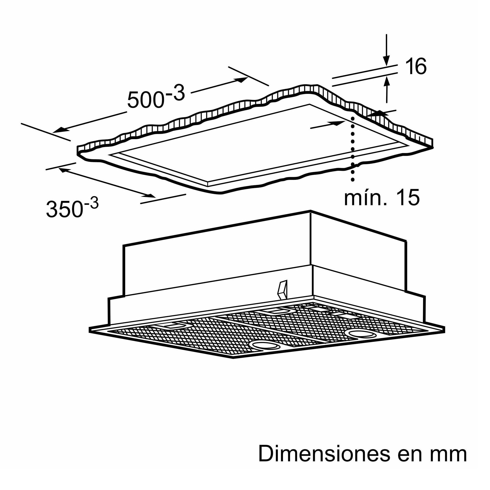 Grupo filtrante BOSCH DHL555BL con 4 velocidades 53 cm 363 m/h inox ...