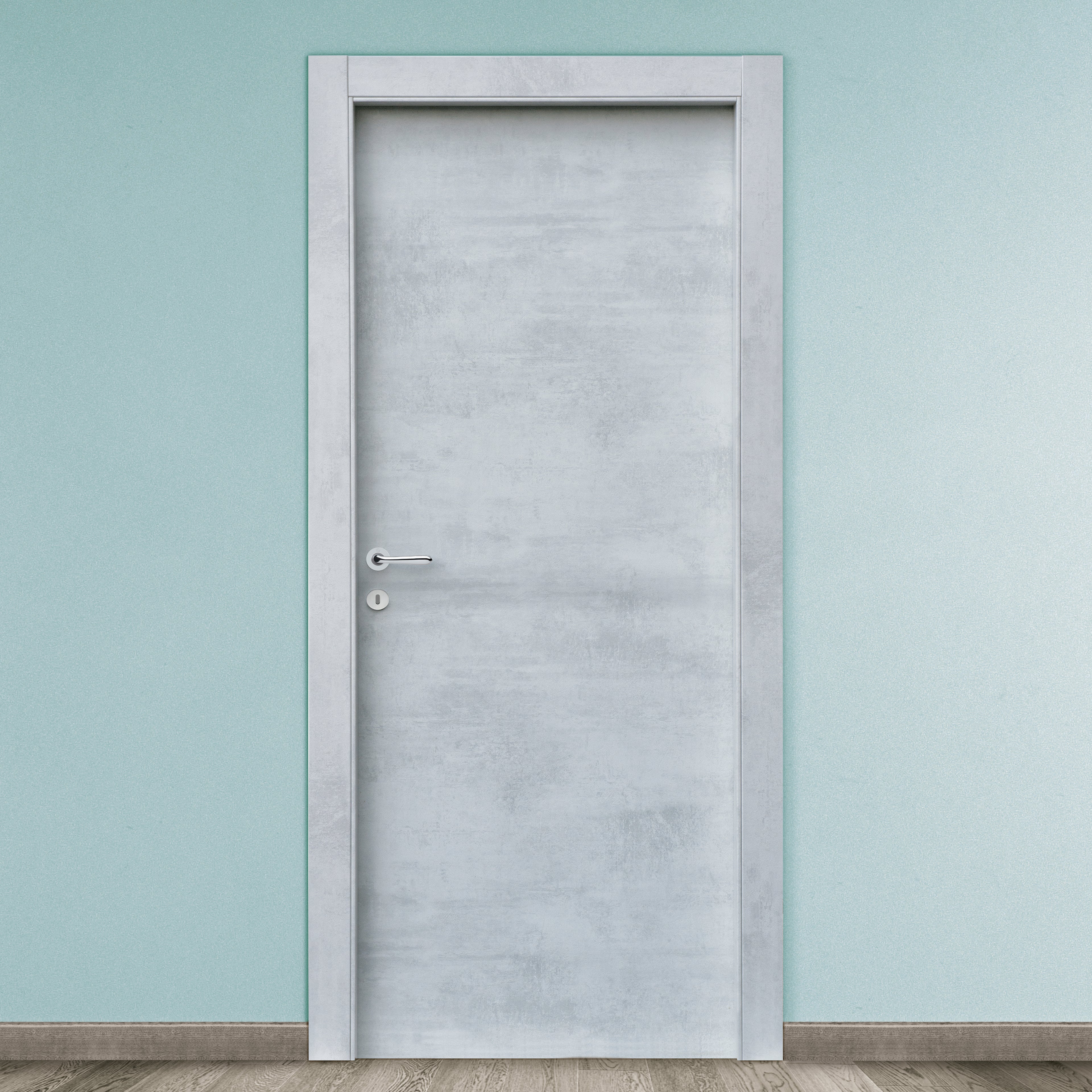 Porta battente Cemento cemento grigio L 80 x H 210 cm reversibile ...