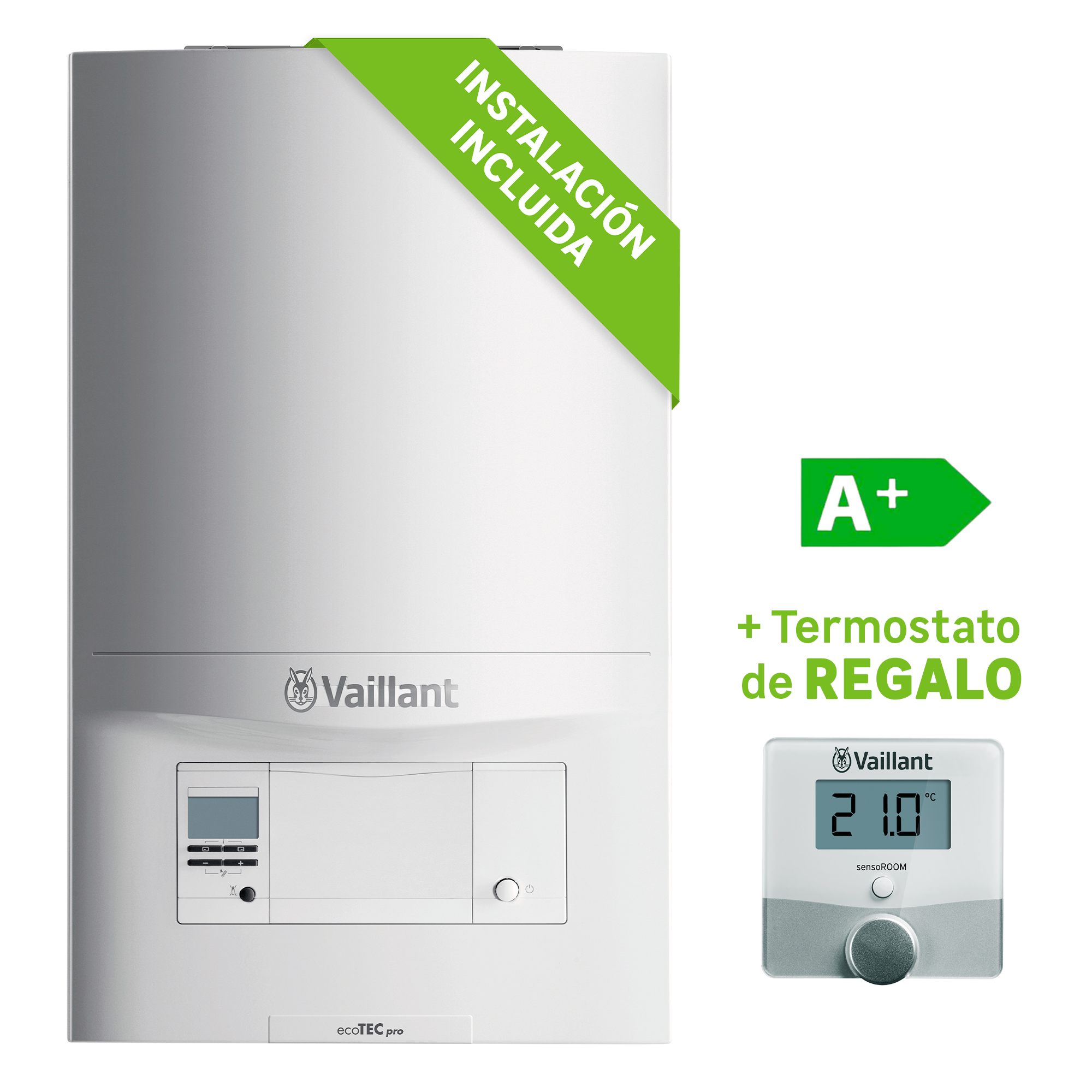 Caldera de condensación VAILLANT ecoTEC pro 286 con termostato ...