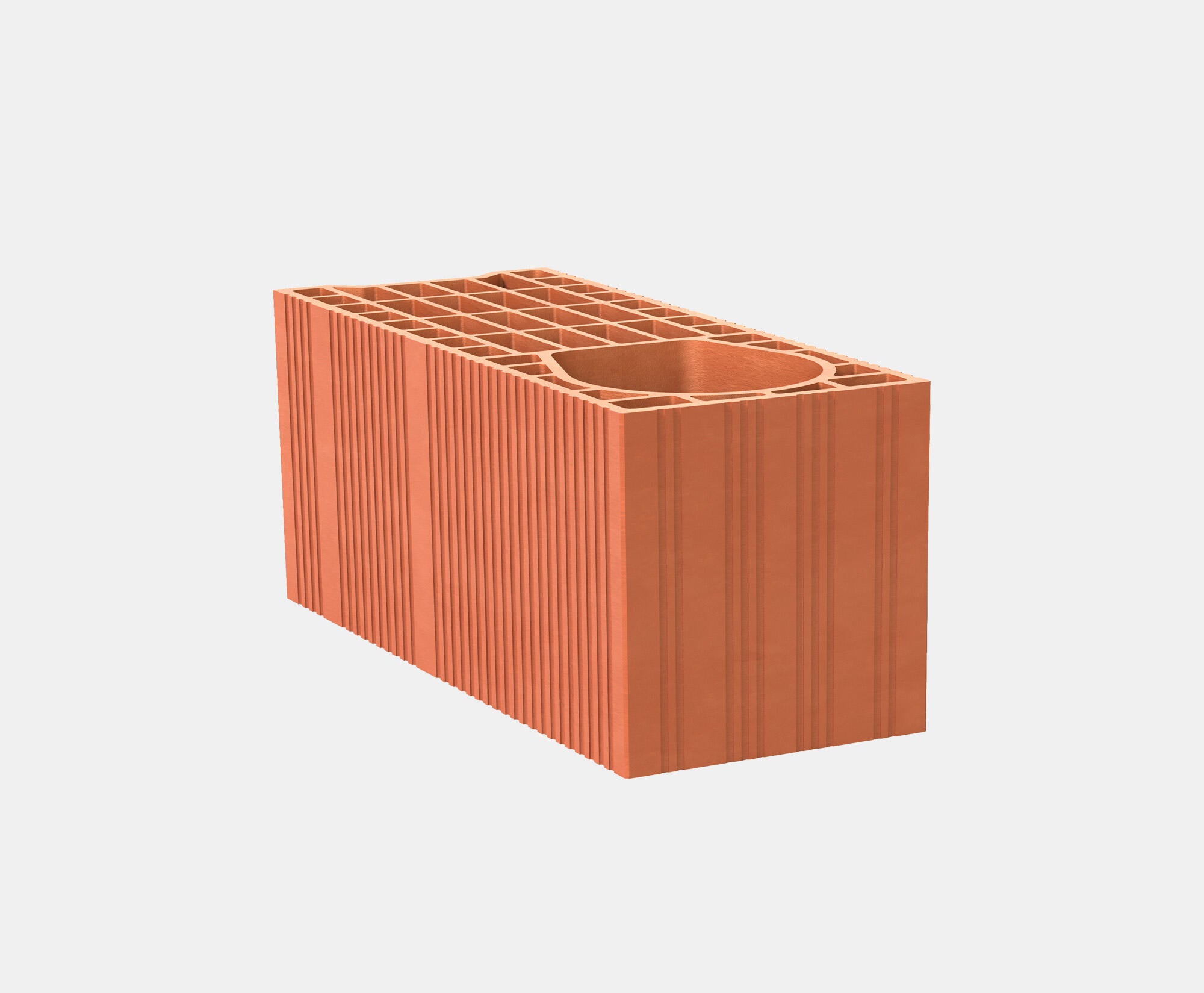 Brique de construction terre cuite NF, L.50 x l.20 x H.20 cm-BIO'BRIC ...