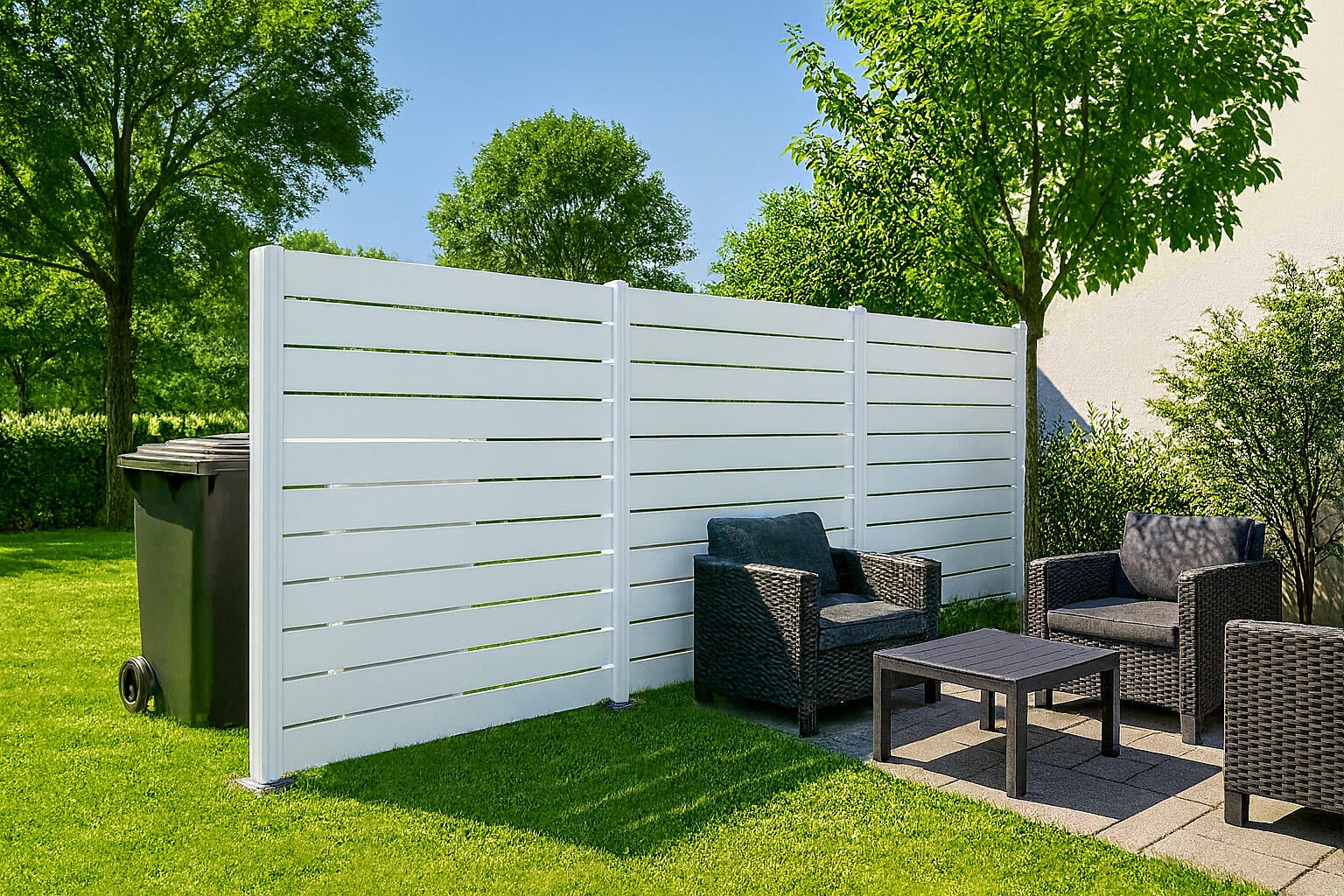 Doga per pannelli TRAFILGREEN Valerie bianco in PVC H 10.8 x L 150 cm x ...