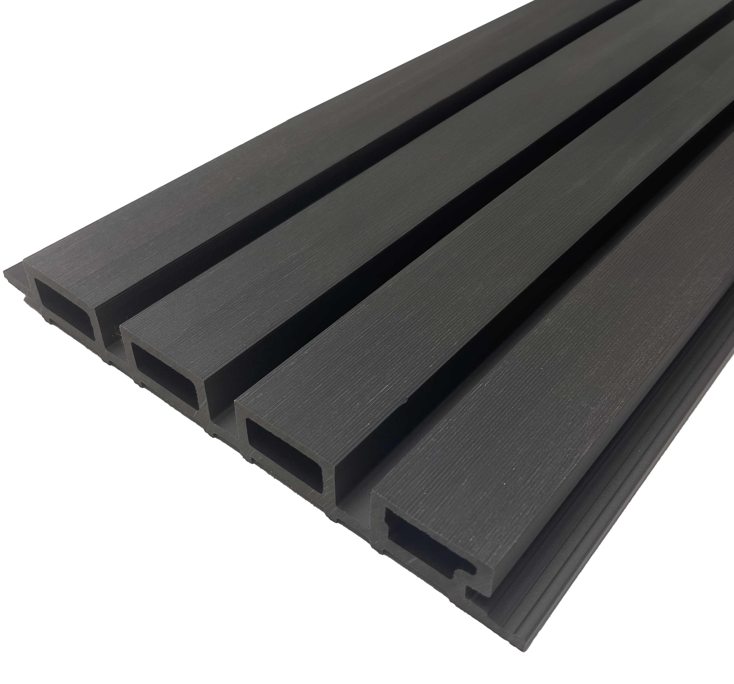 Doga ad incasso per pannelli Mooves grigio scuro in composito wpc H 220 ...