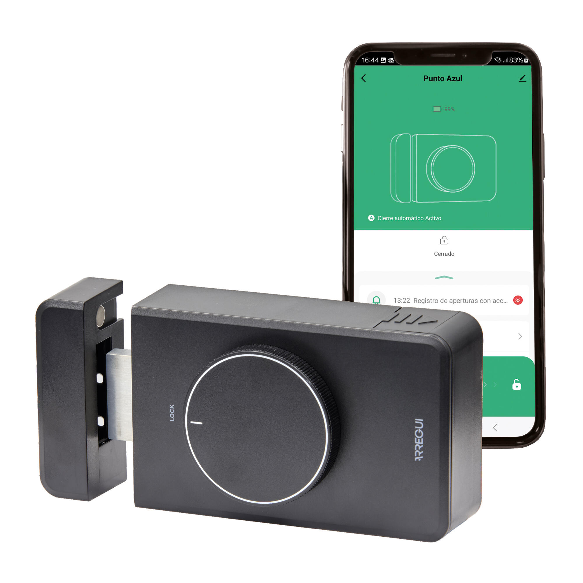 Cerradura Inteligente Invisible ARREGUI SPIN UP Bluetooth con Control ...