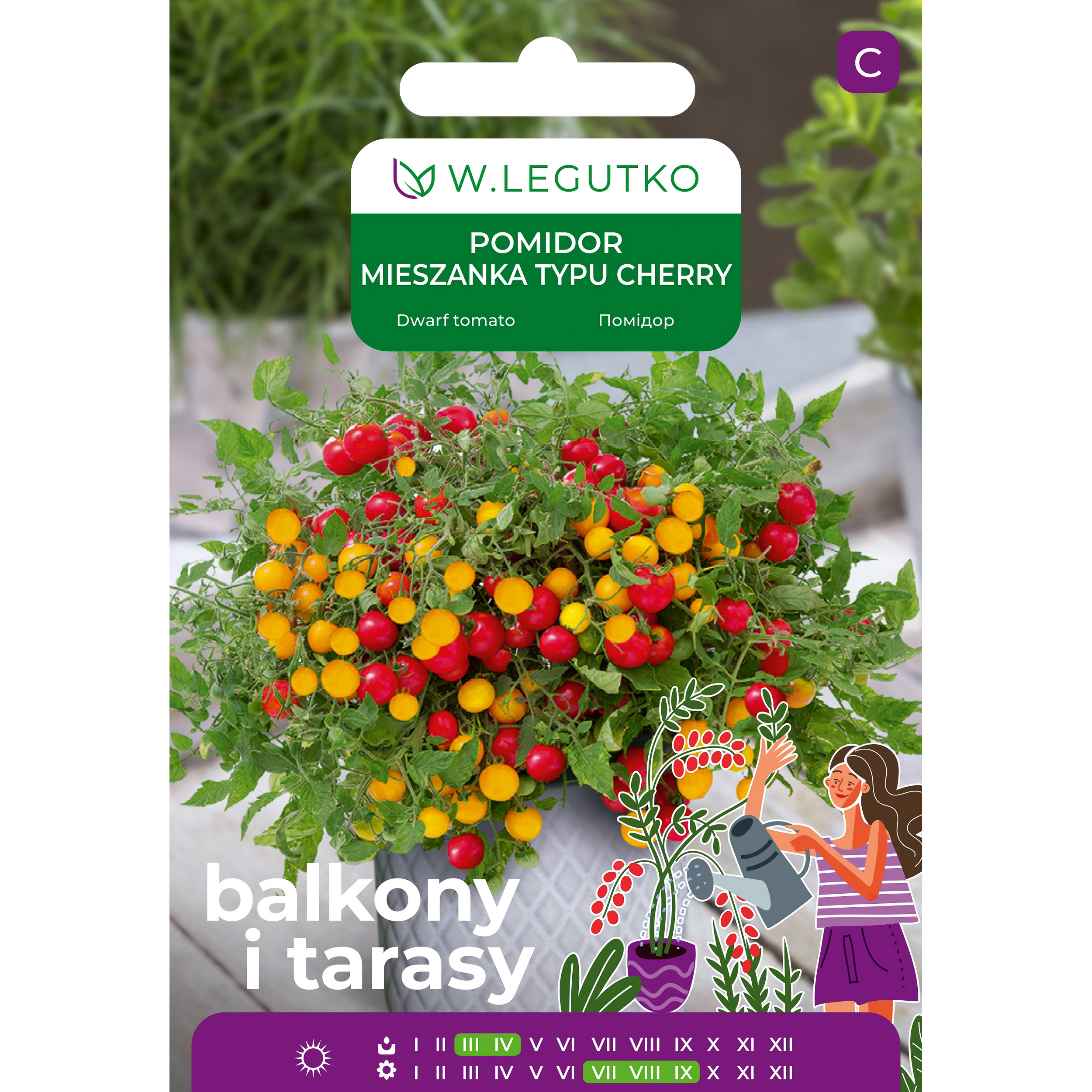 Pomidor typu cherry mieszanka nasiona W.Legutko - Leroy Merlin