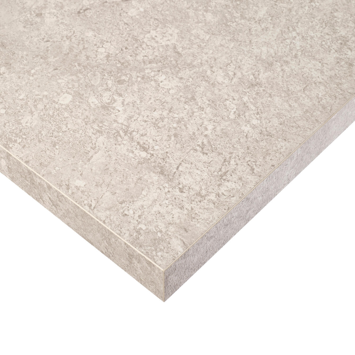Plan de travail KONNECTO Lime Stone L.315 x P.65 cm, Ep.38 mm | Leroy ...