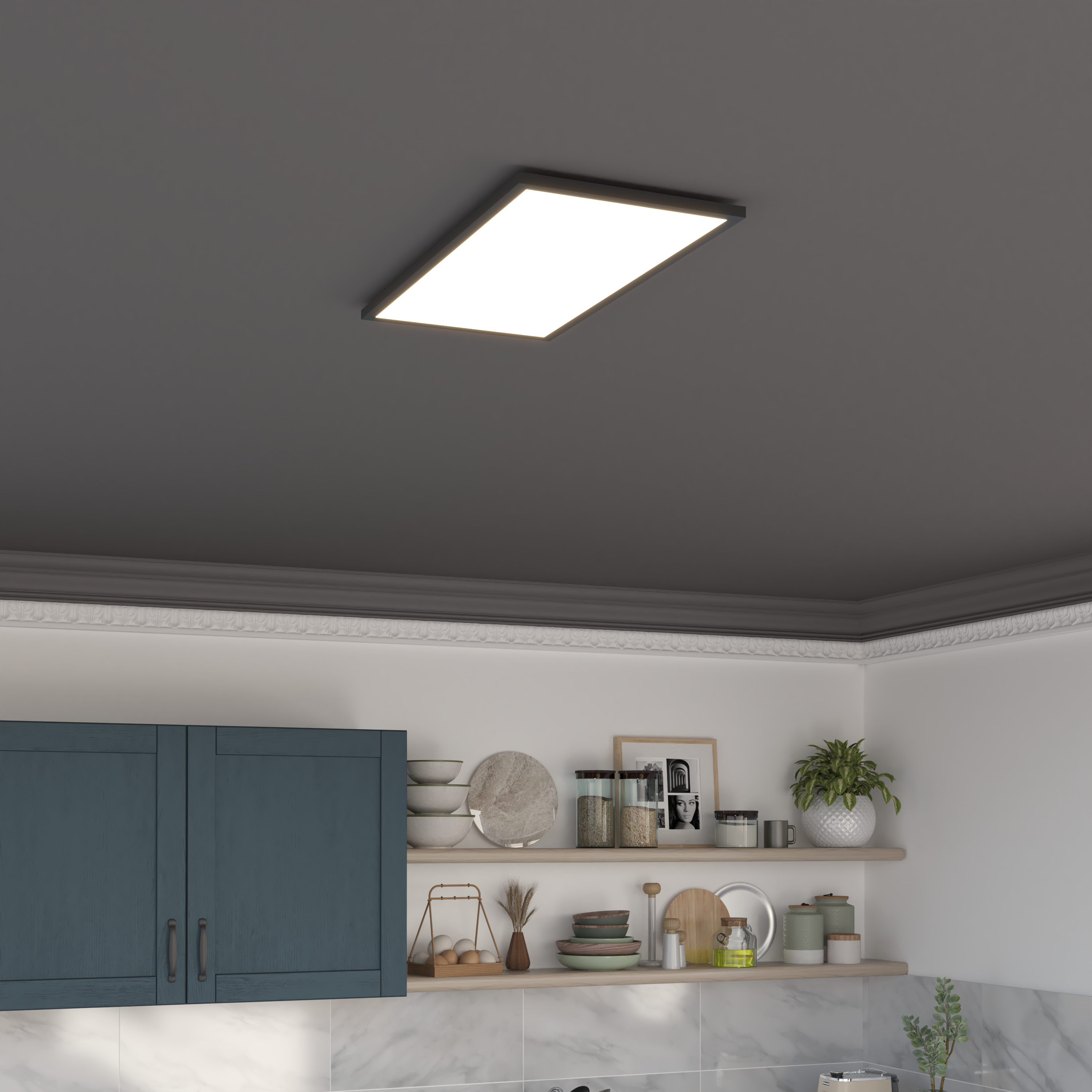 Panneau LED Anvik 59.5 x 29.5 cm 1900 Lm blanc chaud/neutre/froid ...
