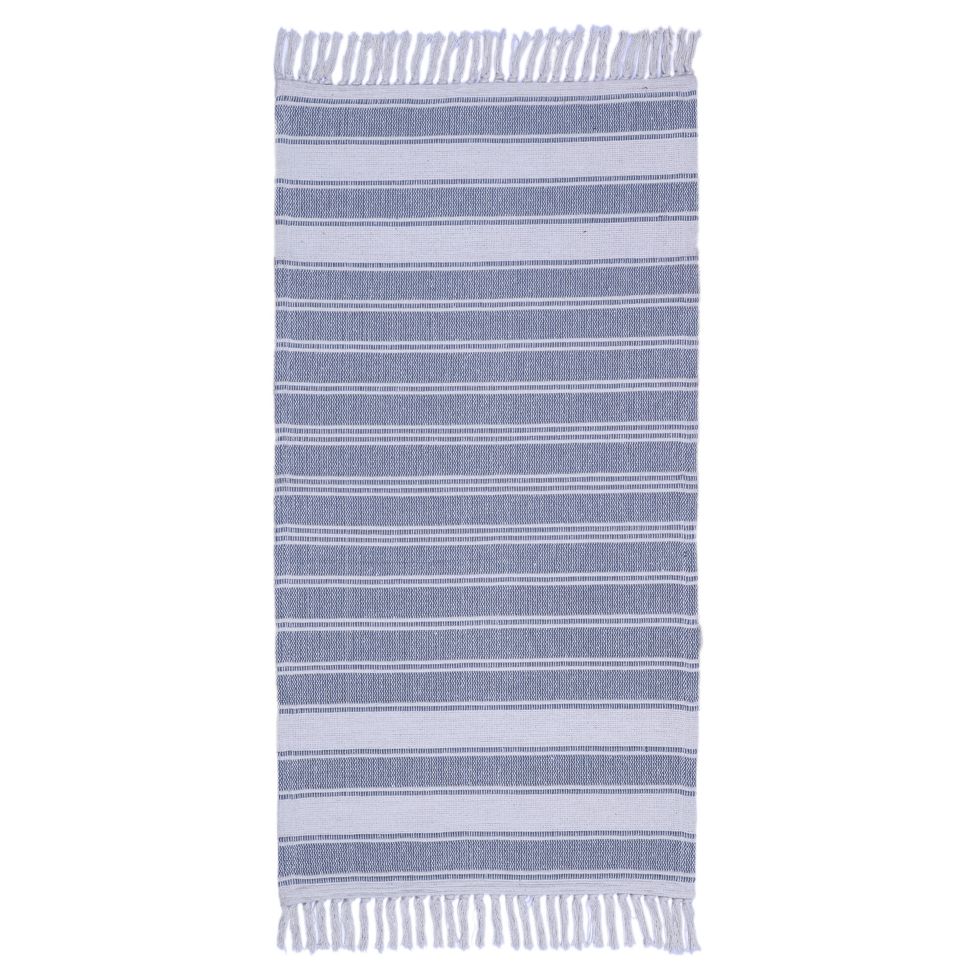 Covor Stripy Cool 60 x 120 cm, Inspire, albastru | Leroy Merlin