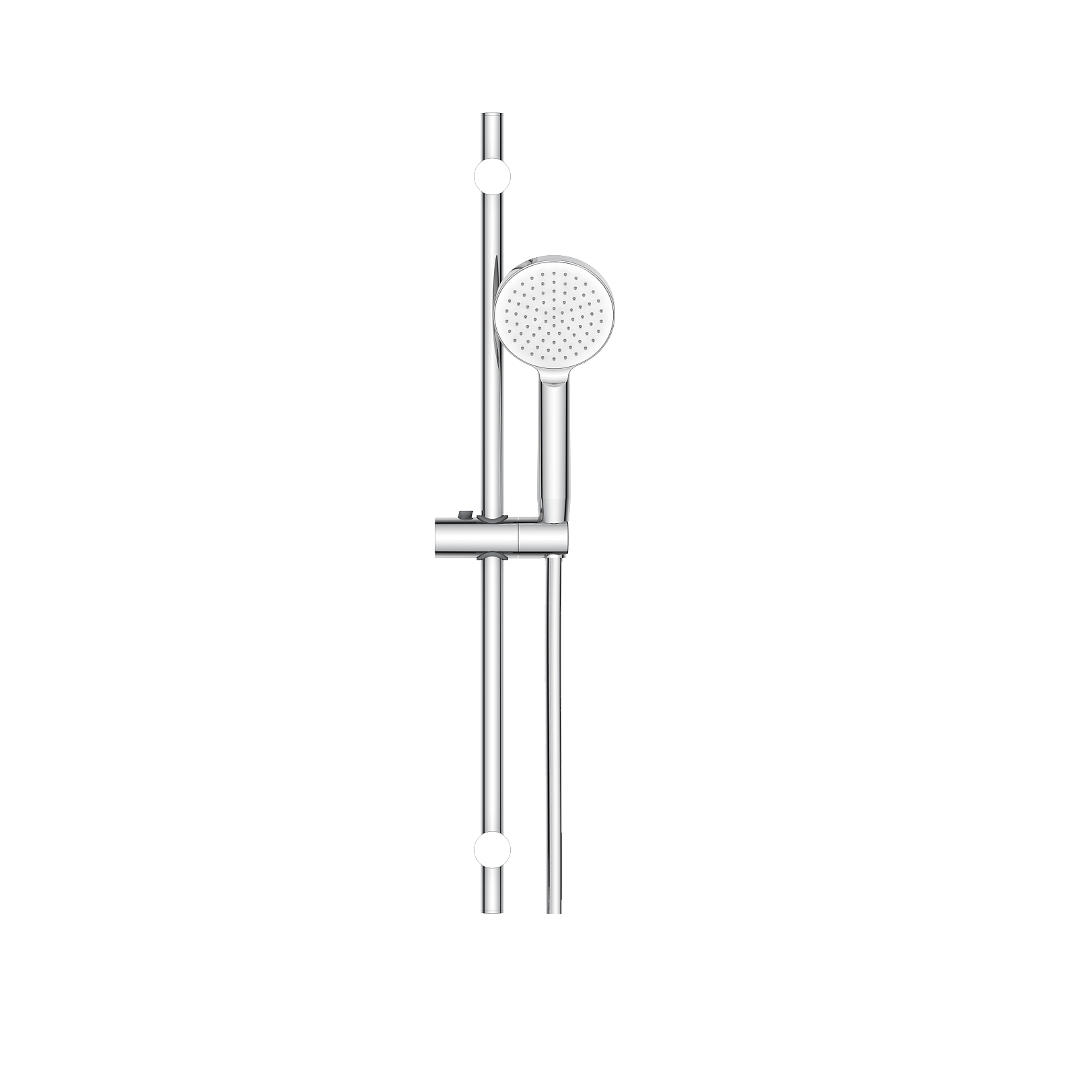 Pommeau De Douche 1 Jet Flexible Et Barre Chrome Sensea Essential