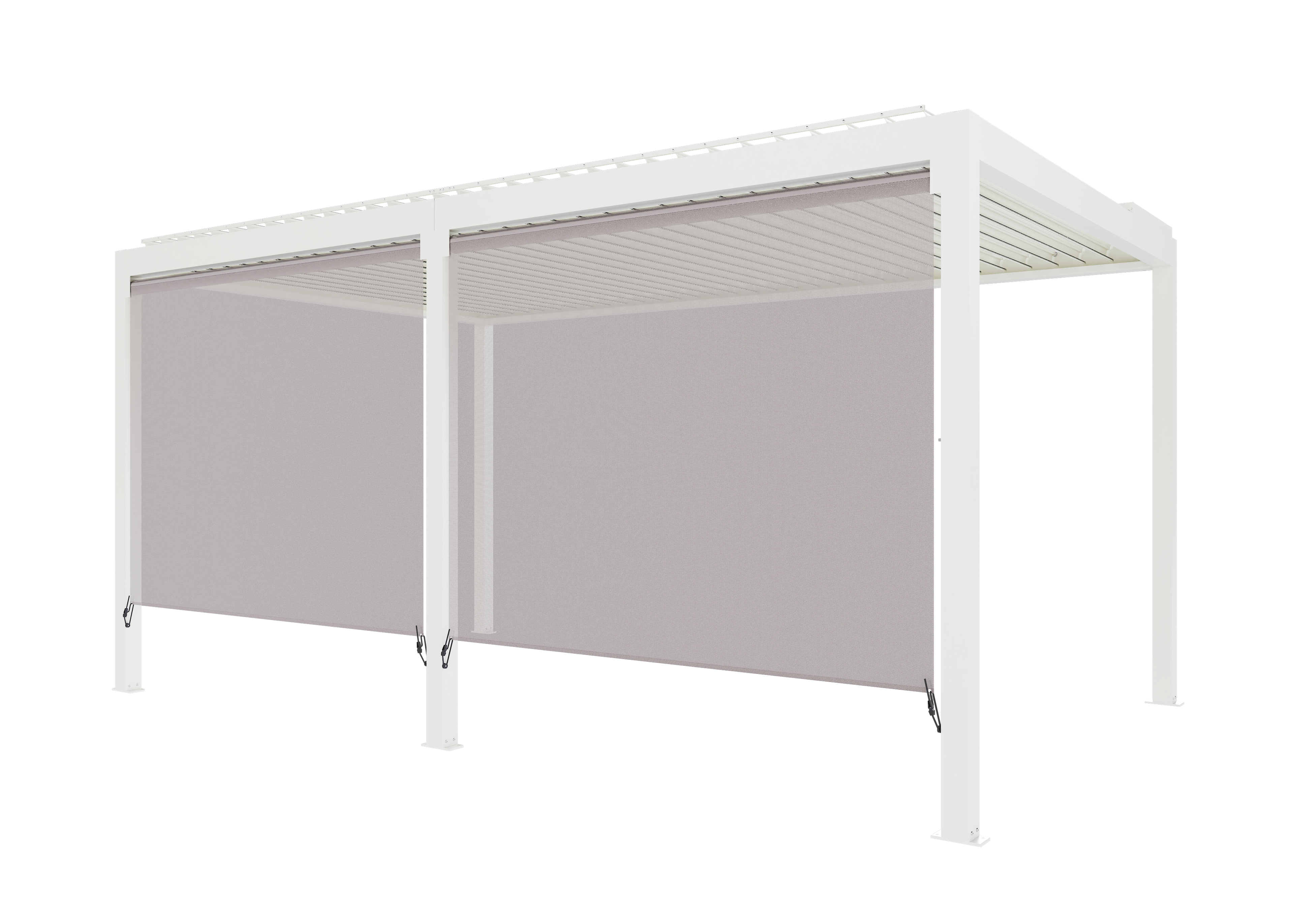 Toldo pérgola Caleta de PVC blanco 10x500cm | Leroy Merlin
