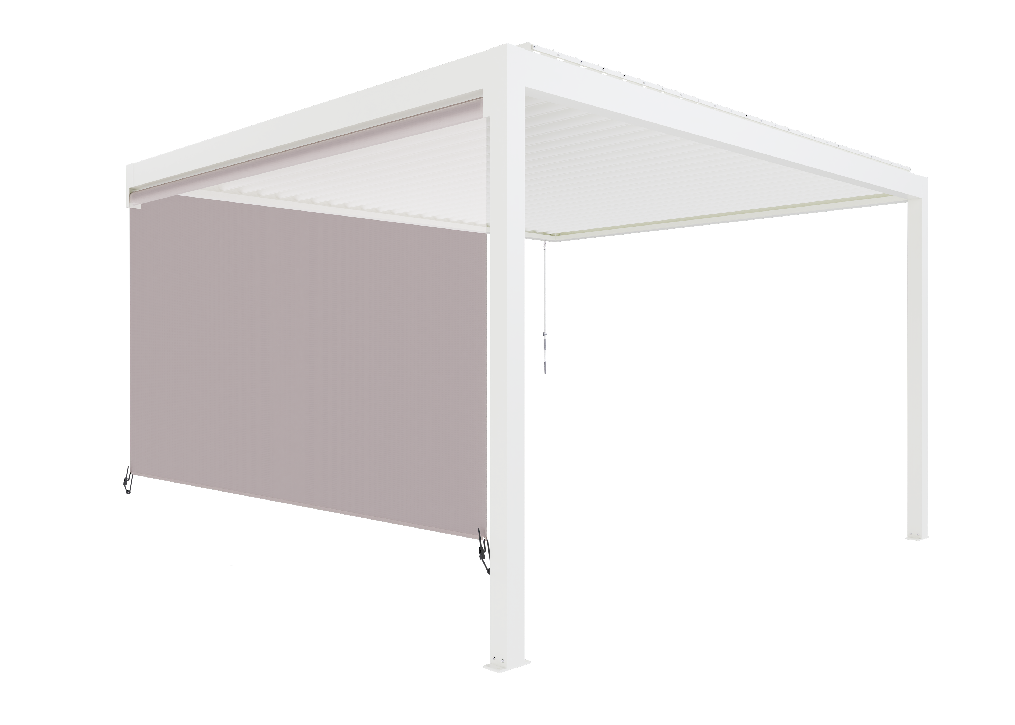 Toldo pérgola Caleta de PVC blanco 10x340cm | Leroy Merlin