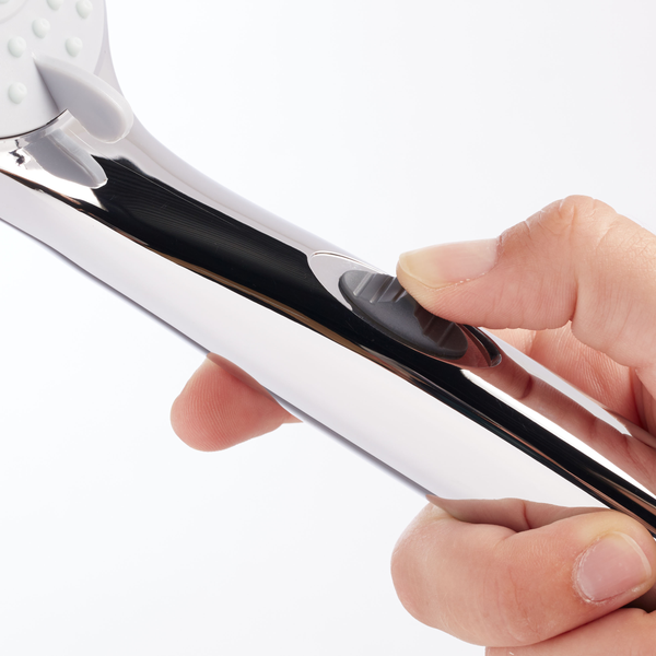 Alcachofa de ducha SENSEA Cinco cromo con 5 funciones | Leroy Merlin