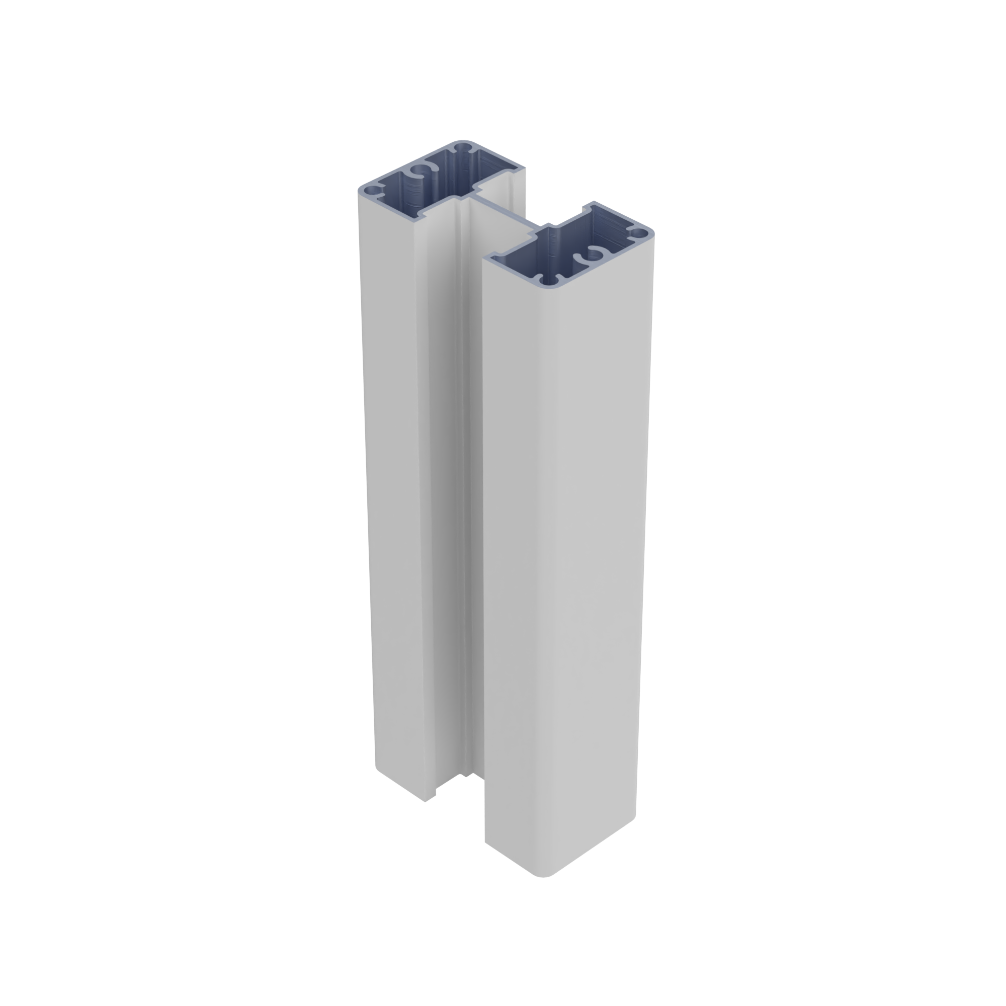 Poteau aluminium Poteau V2 H1200 - Blanc blanc x P.7.4 | Leroy Merlin