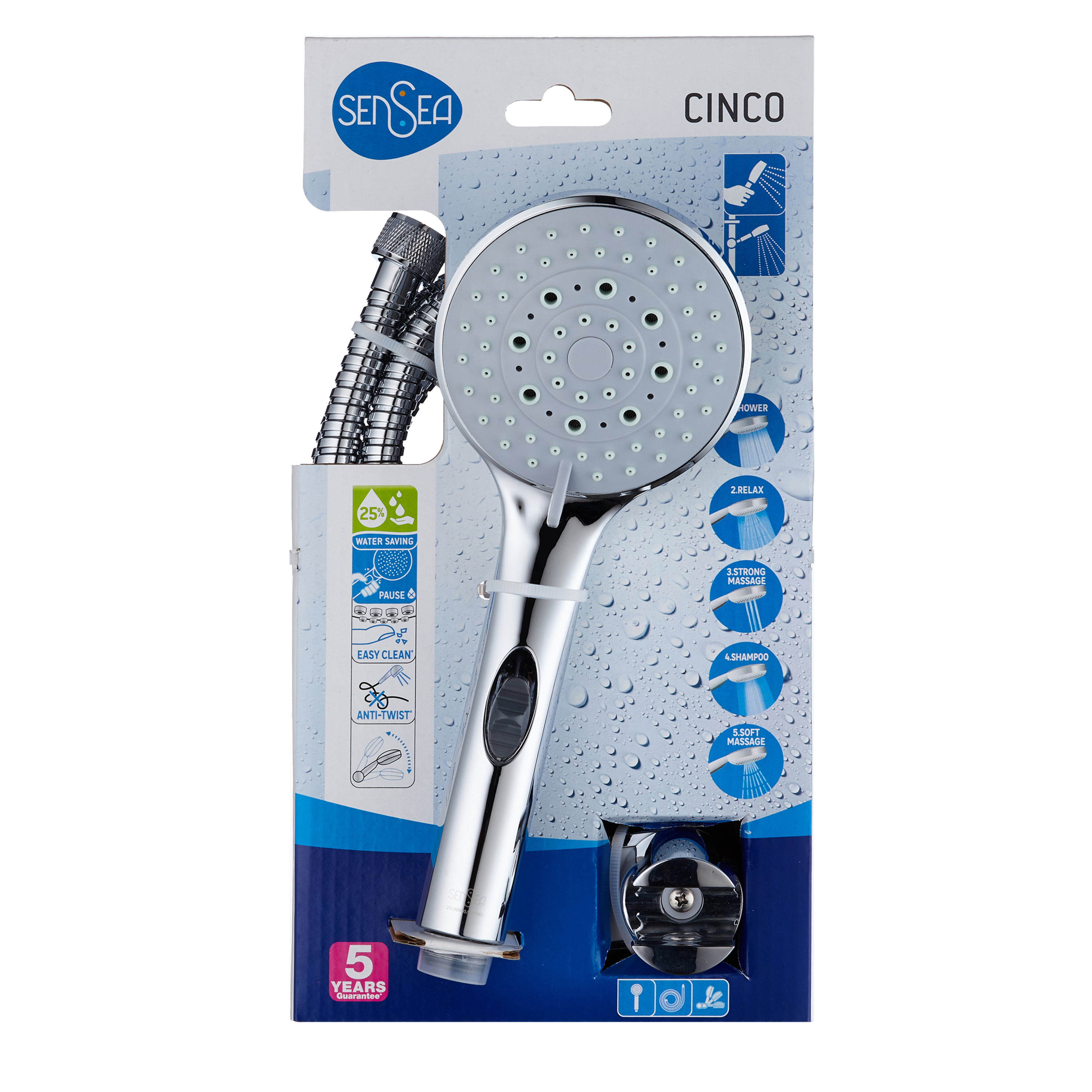Zestaw prysznicowy punktowy Cinco Sensea - Leroy Merlin
