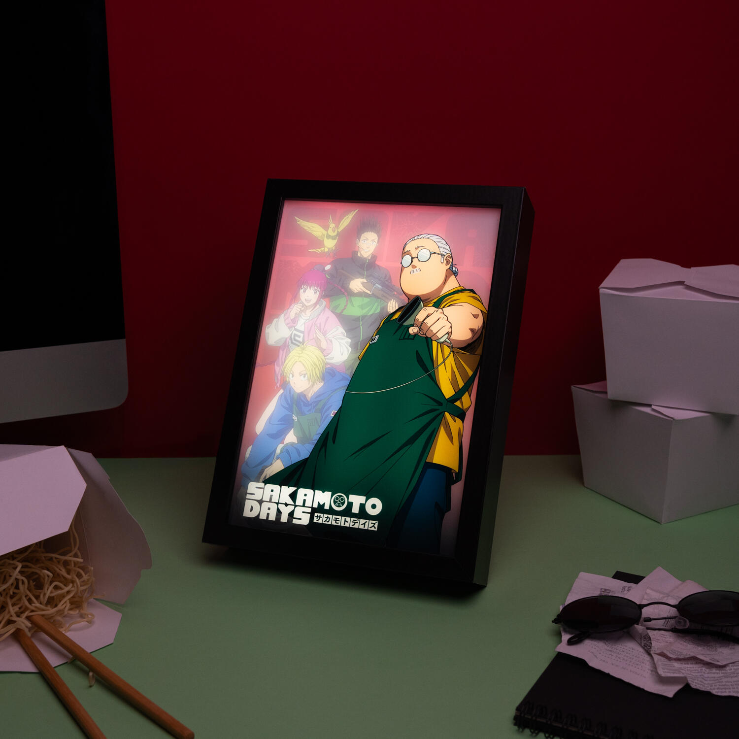 Cuadro con marco Sakamoto Days 20.8 cm x 31.4 cm | Leroy Merlin