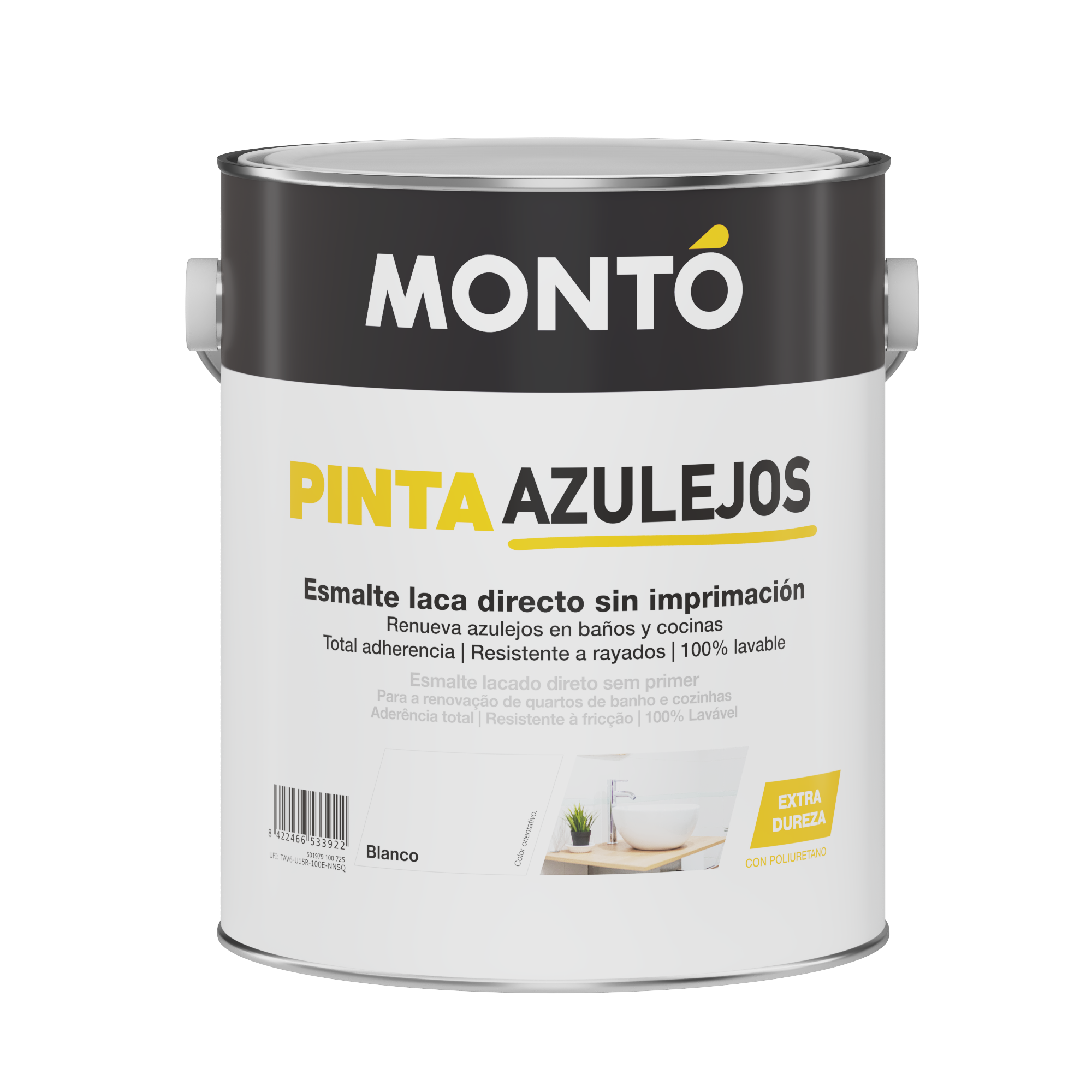 Esmalte para pintar azulejos MONTÓ 2.5L blanco | Leroy Merlin