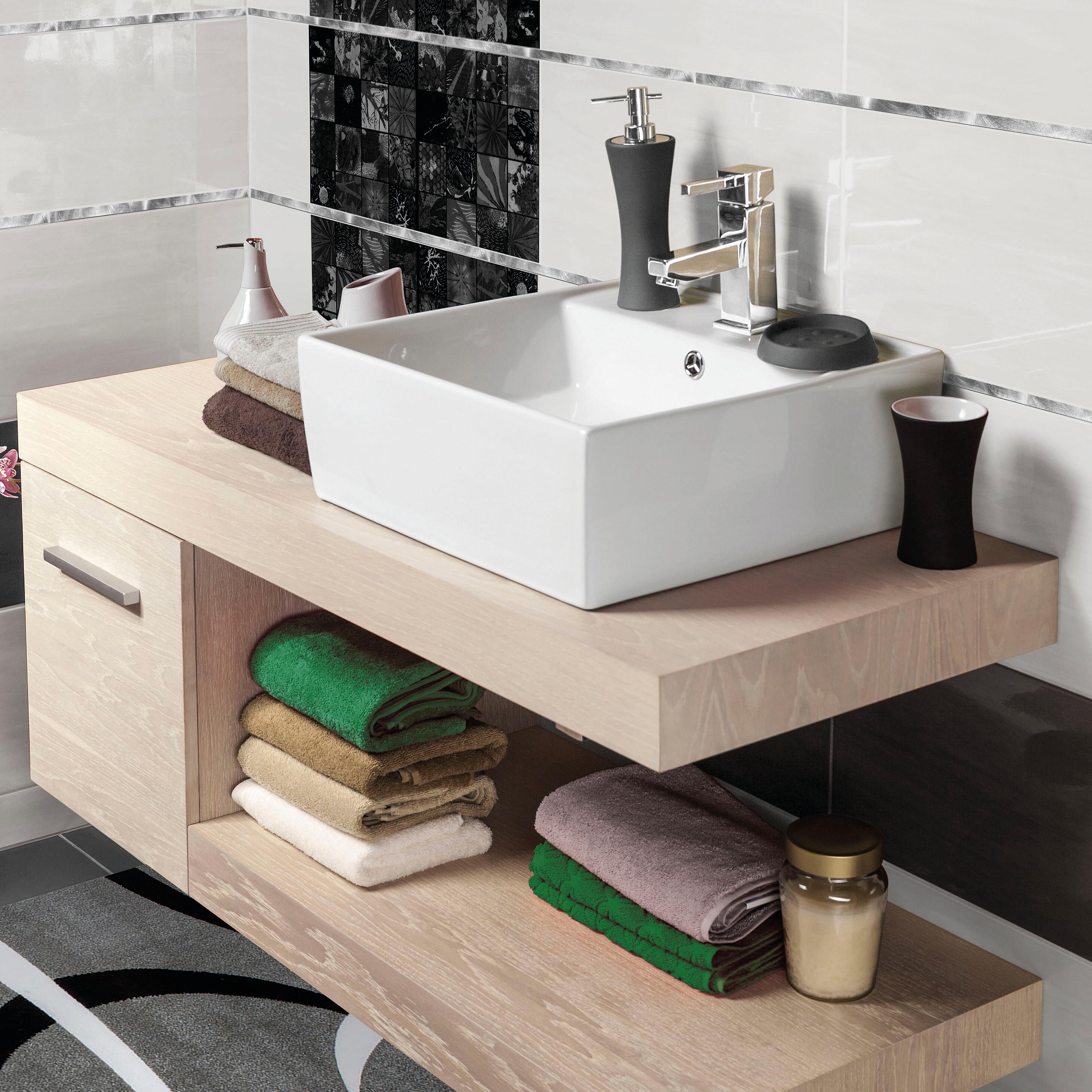 Listello in alluminio Spazzolato L 60 x L 8 cm grigio | Leroy Merlin