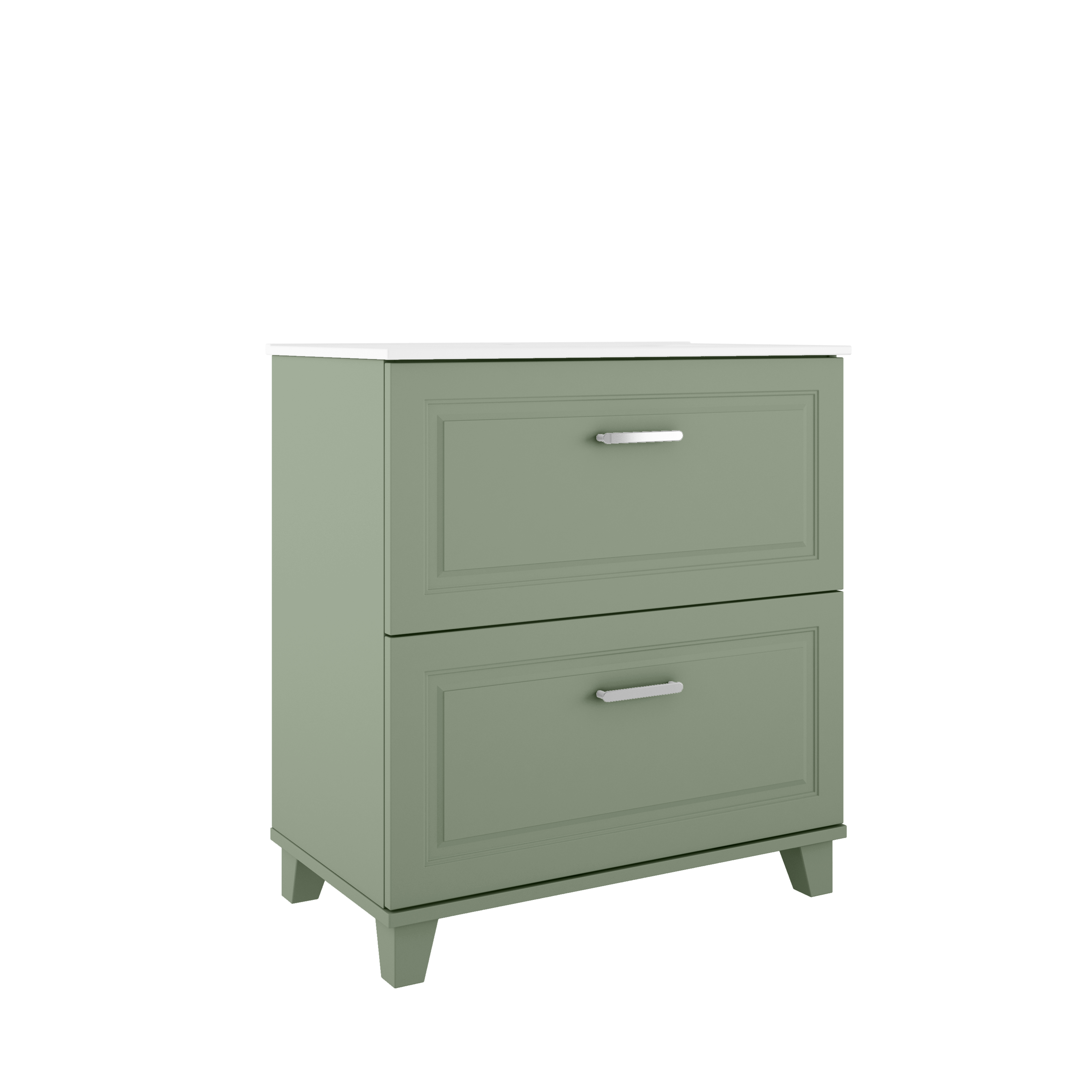 Mueble de baño ASHLEY verde 80x45 cm (lavabo no incluido) | Leroy Merlin