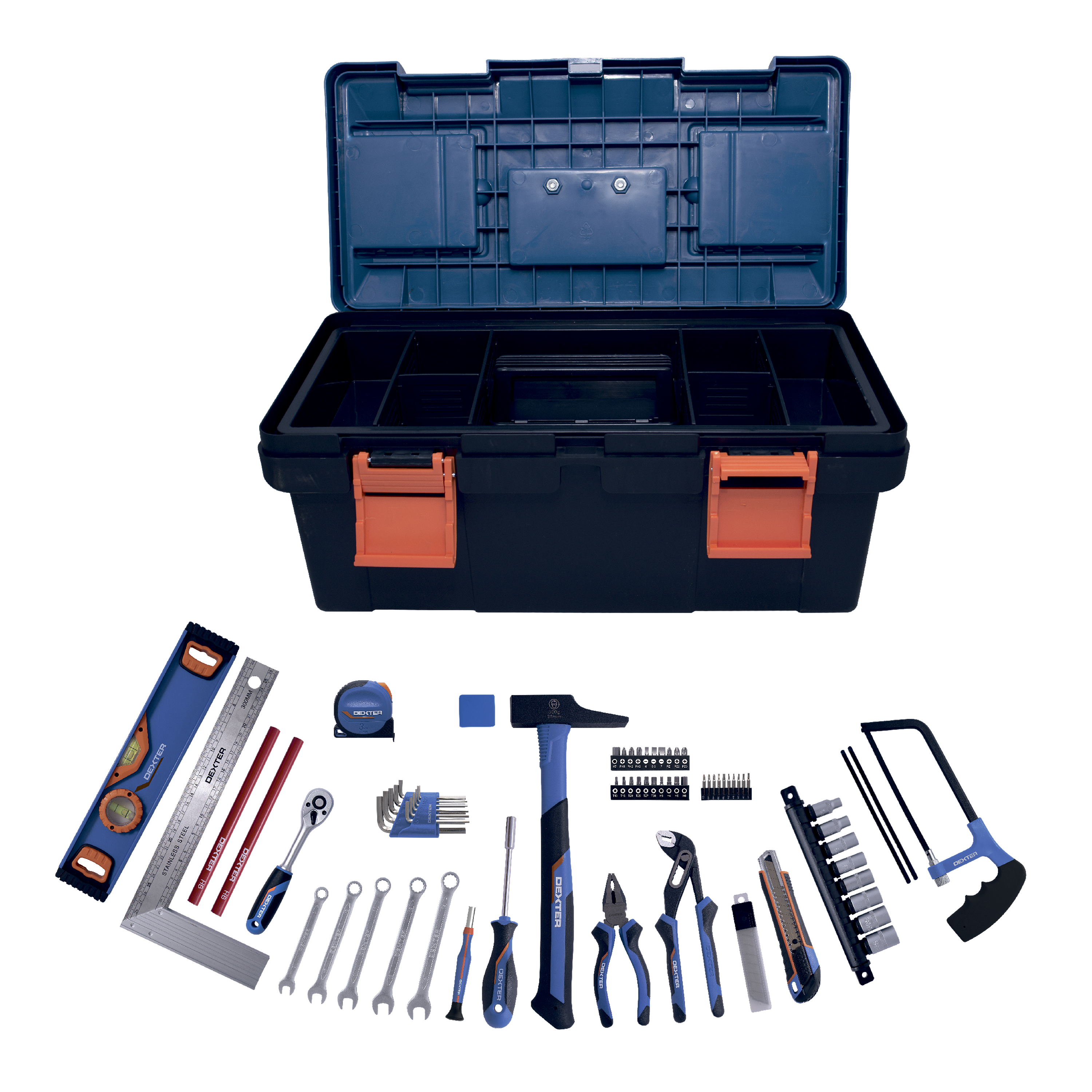 Caja con herramientas DEXTER - 75 piezas | Leroy Merlin