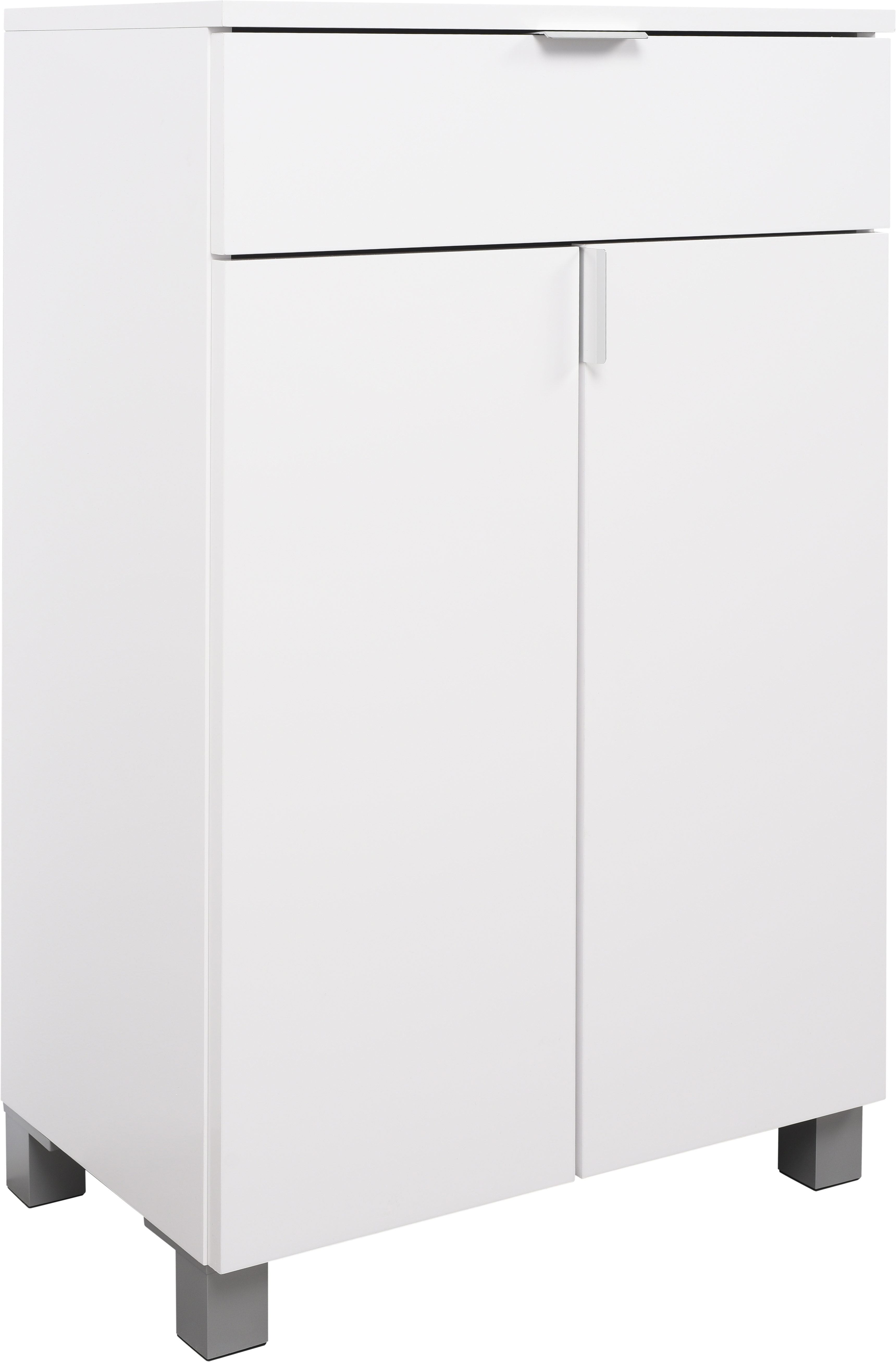 Meuble bas 2p l.50 x H.84 x P.32 cm blanc Essential | Leroy Merlin