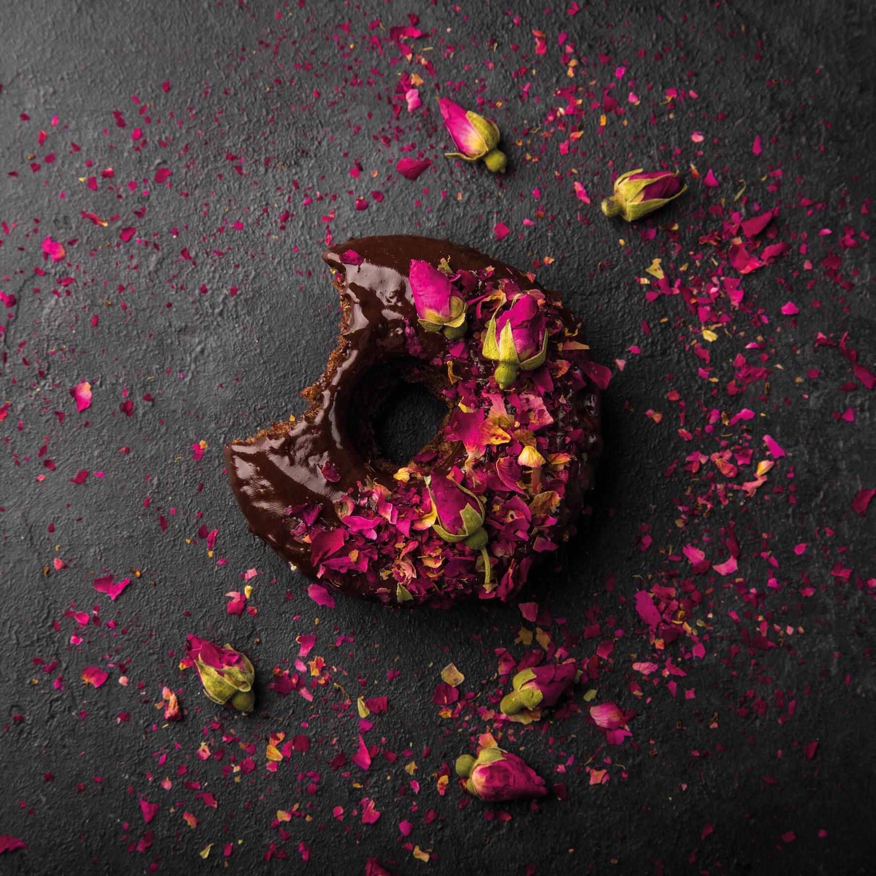 Stampa su vetro Glassart Rosebud Donuts, multicolore 30 x 30 cm | Leroy ...