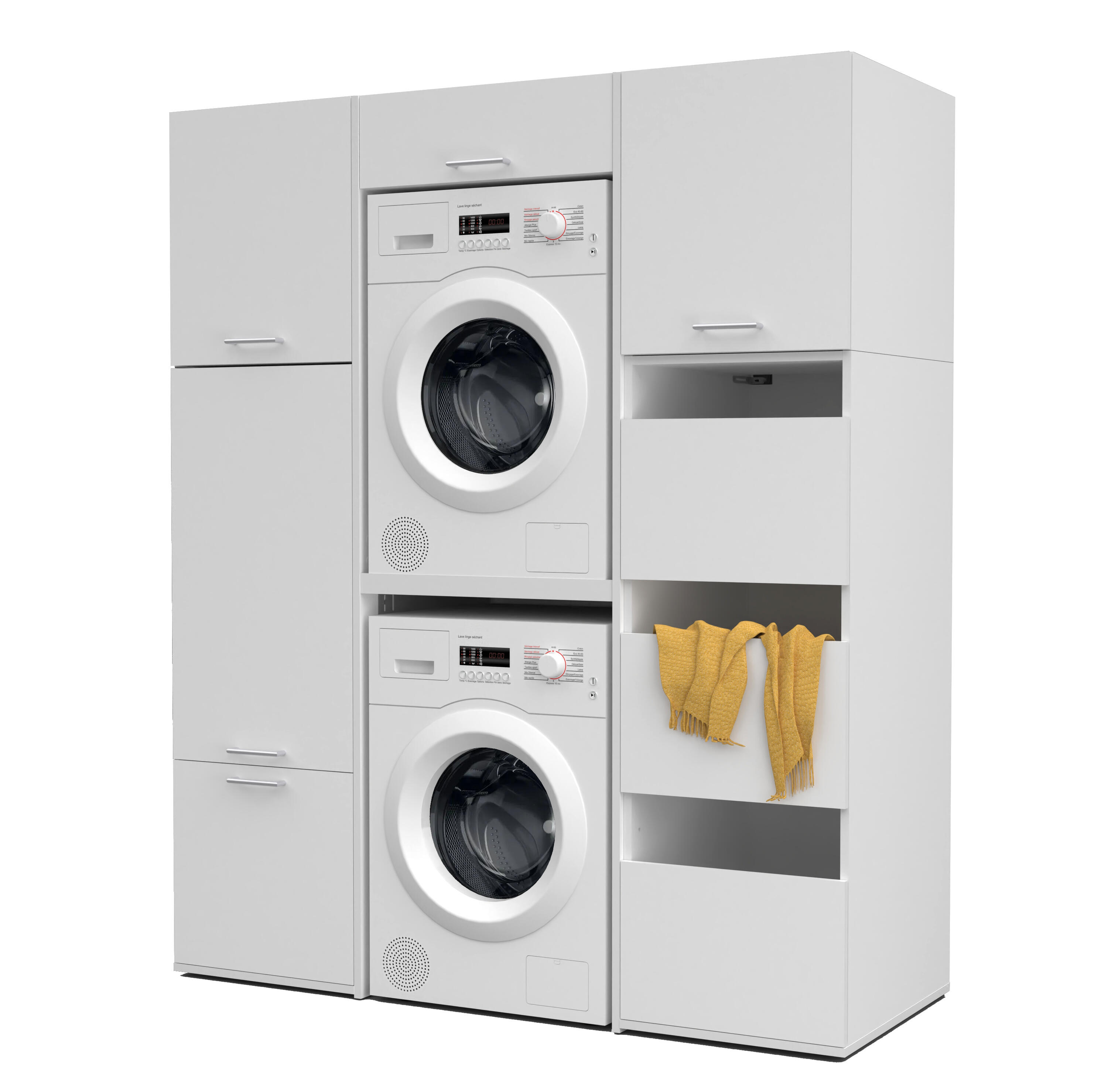 Meuble Buanderie Lave Linge Seche Linge